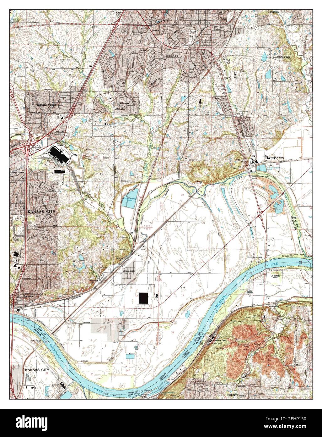 Liberty, Missouri, map 1990, 1:24000, United States of America by ...