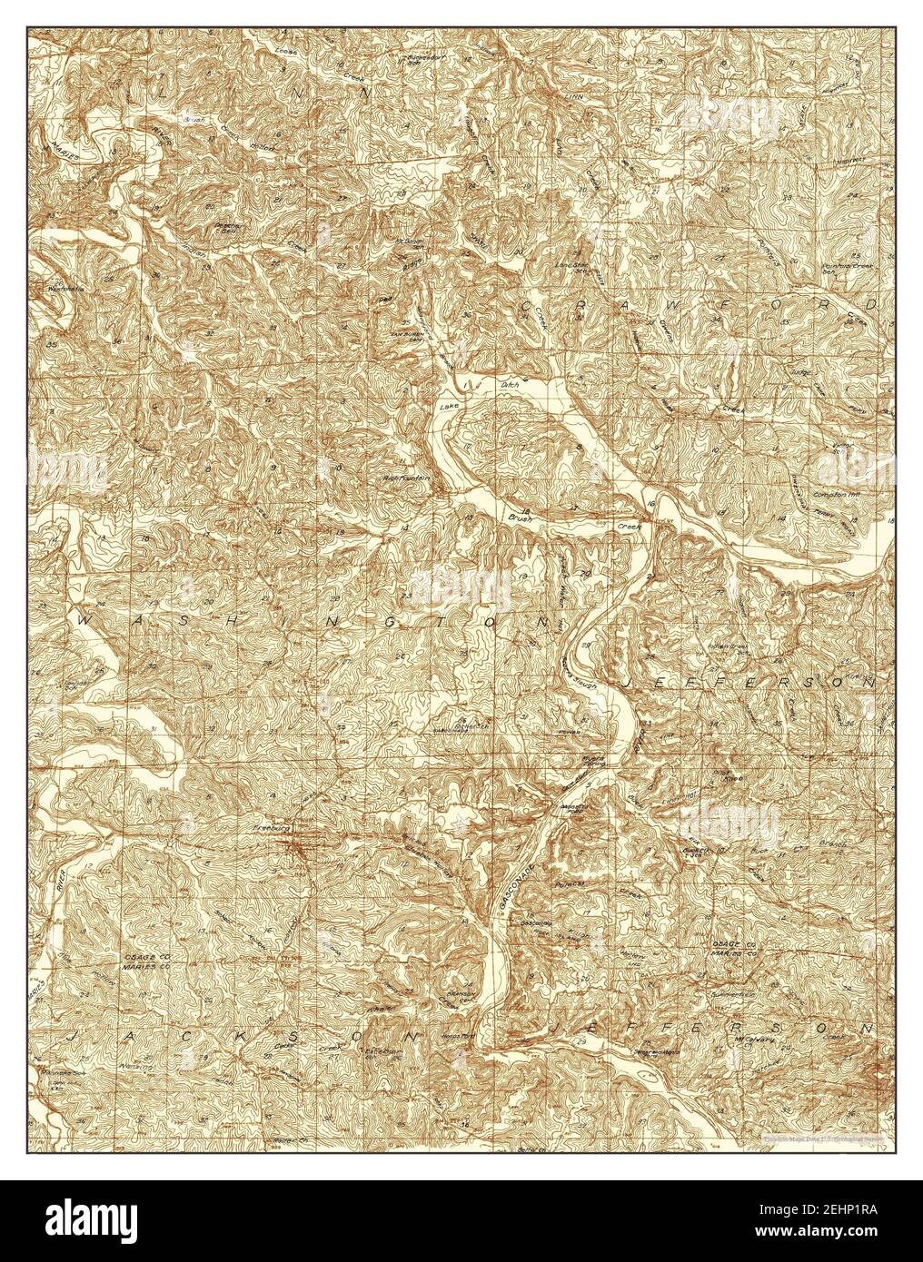 Map of linn missouri hi-res stock photography and images - Alamy