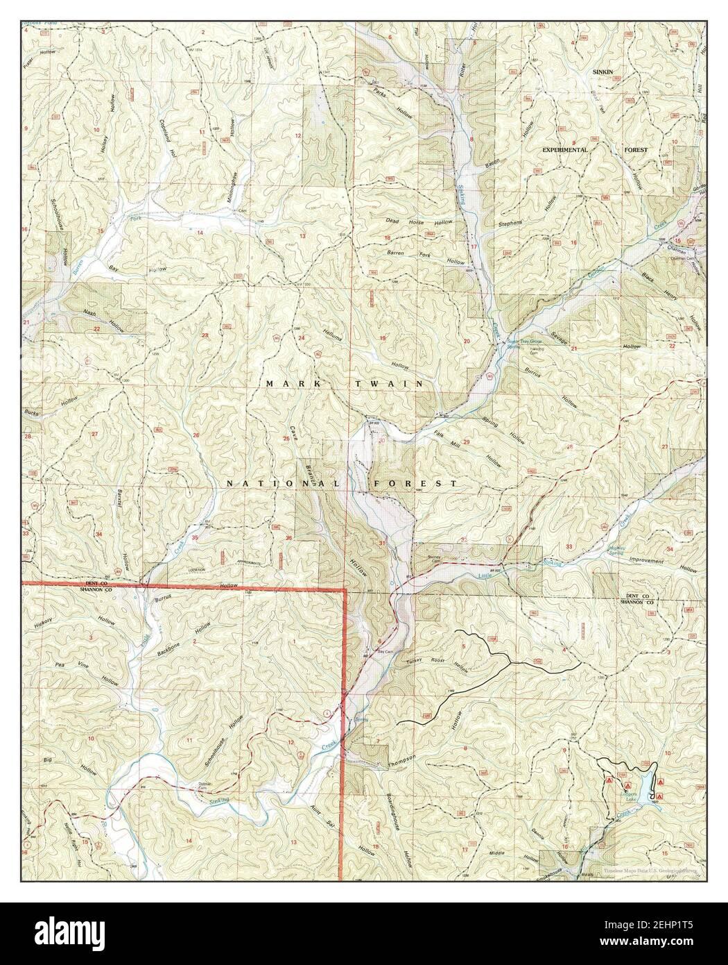 Loggers Lake, Missouri, map 1999, 1:24000, United States of America by ...