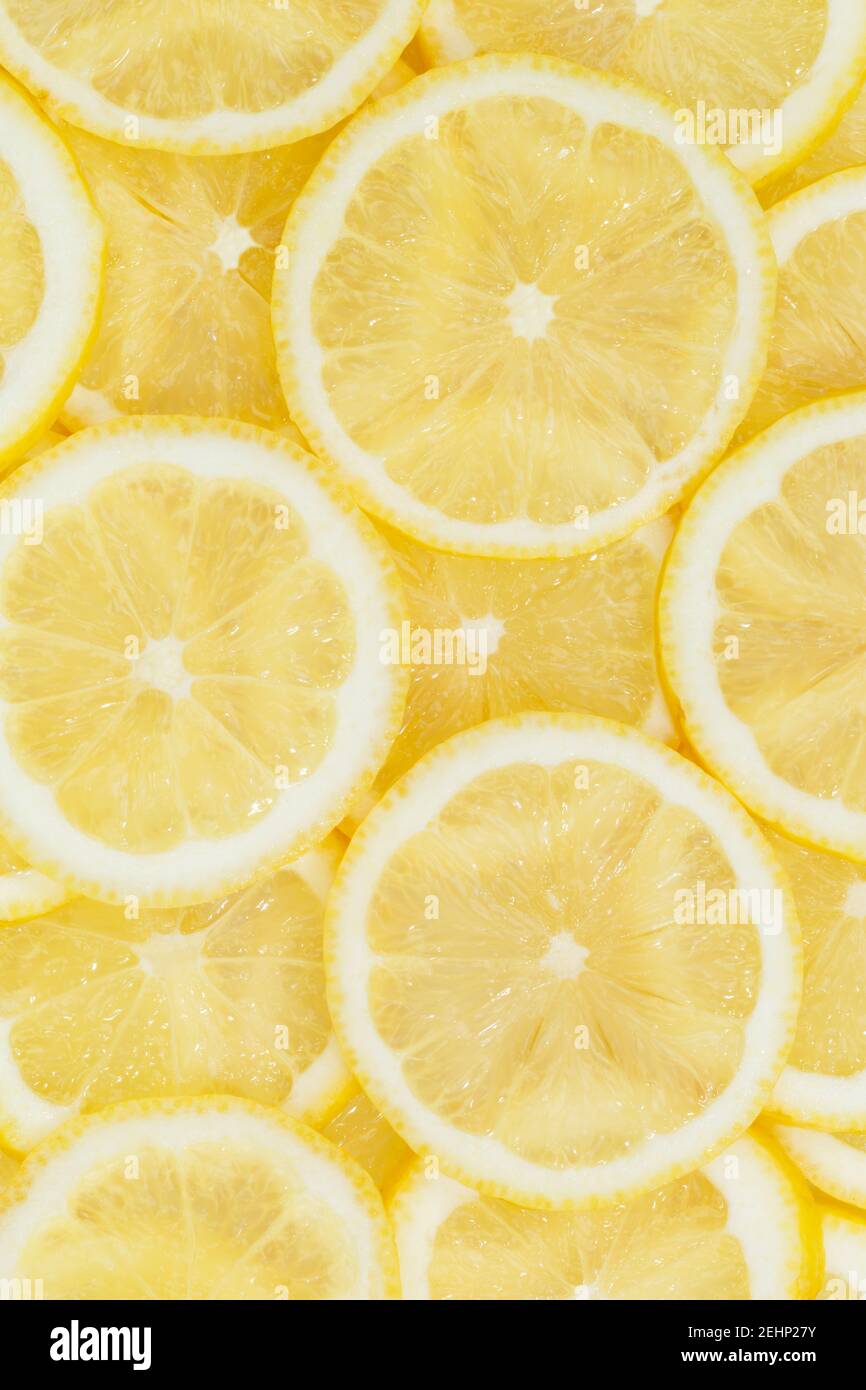 Lemons citrus fruits lemon portrait format collection food background ...