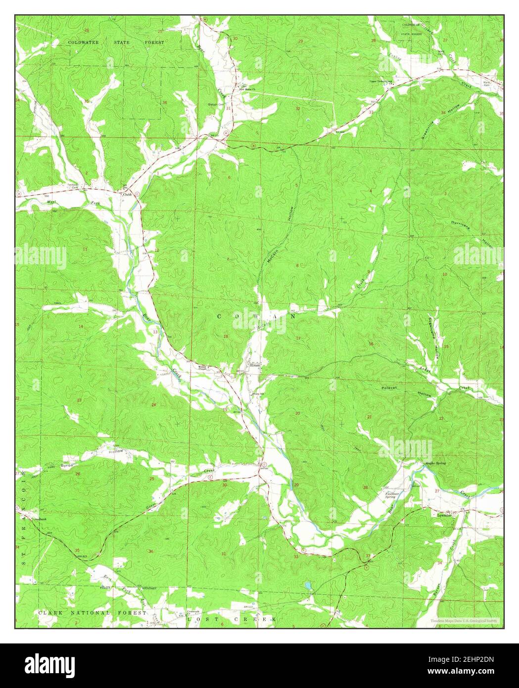 Lowndes, Missouri, map 1965, 1:24000, United States of America by ...