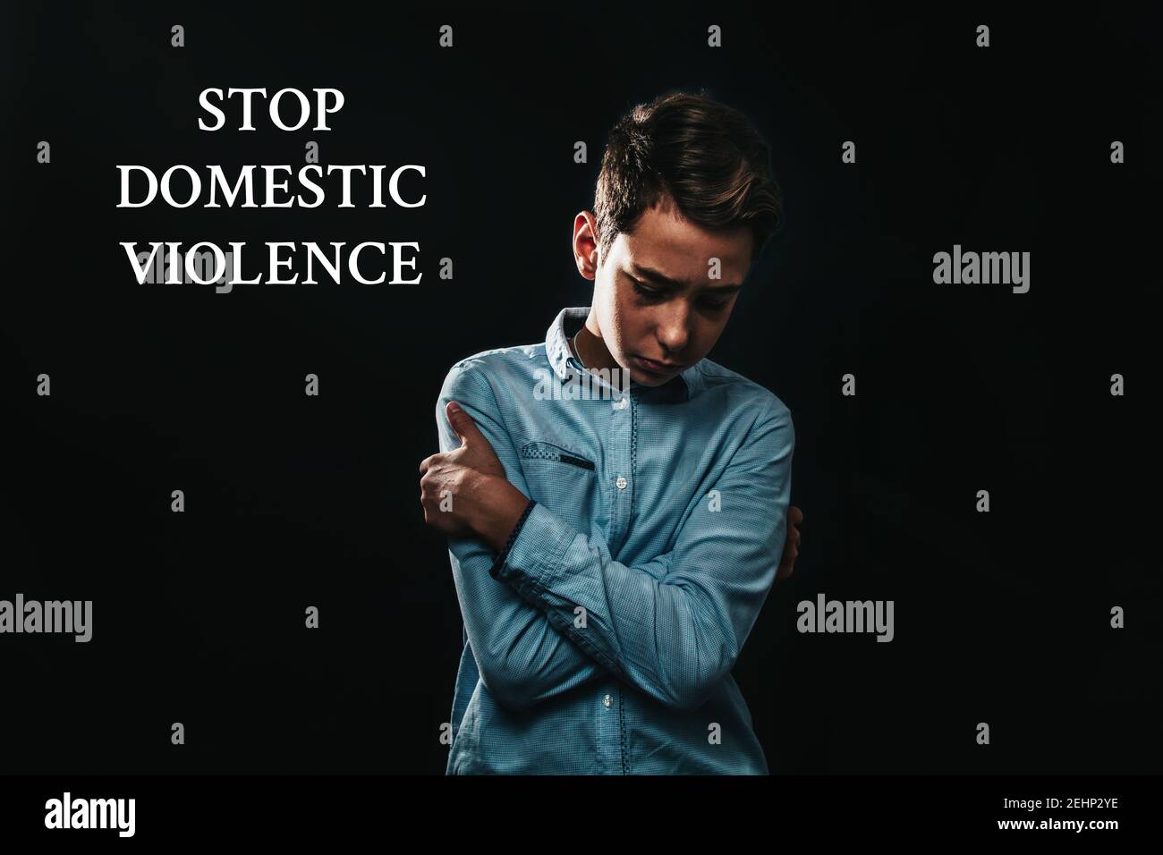 Defensive Arms Crossed High Resolution Stock Photography and Images - Alamy