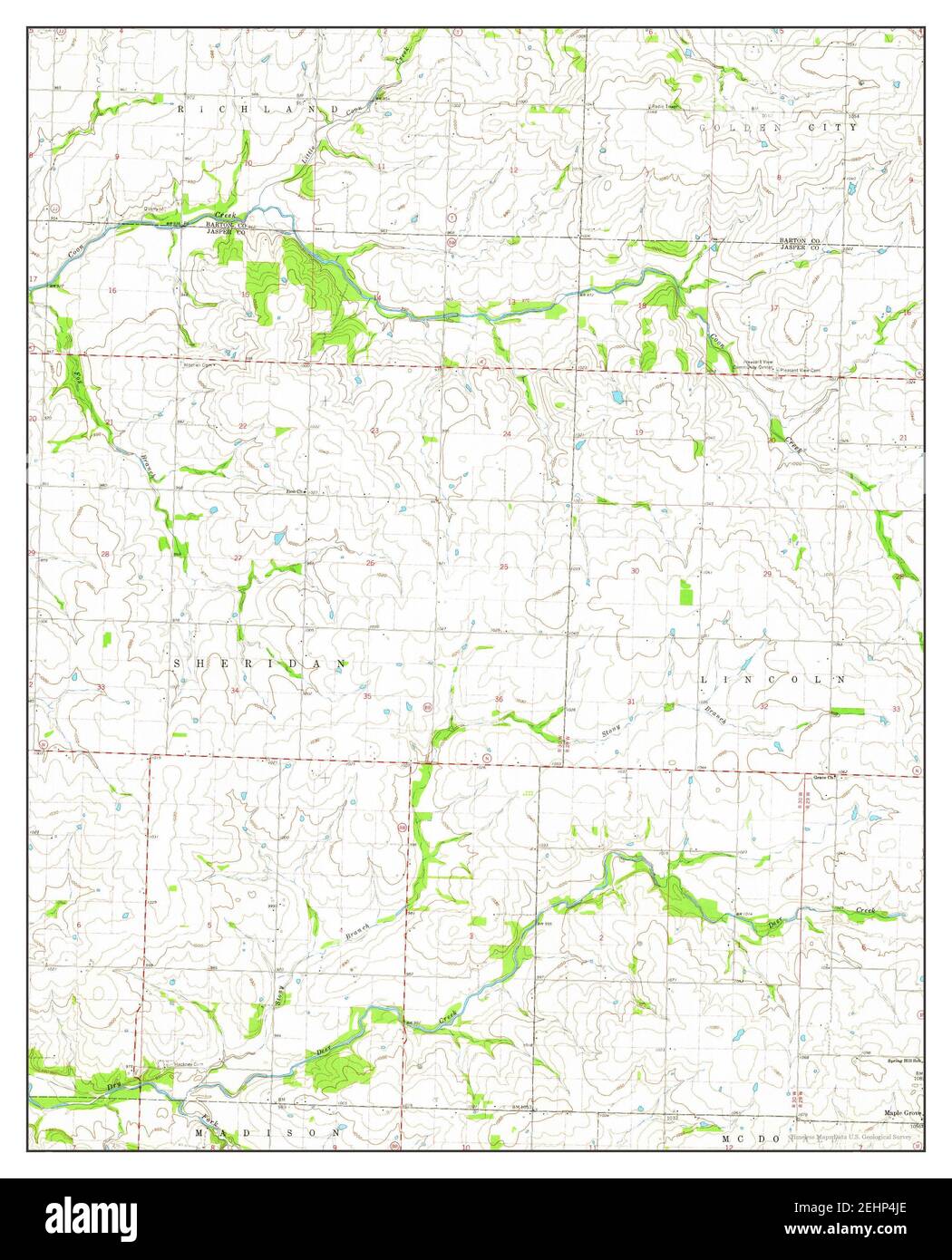 Maple Grove, Missouri, map 1962, 1:24000, United States of America by ...
