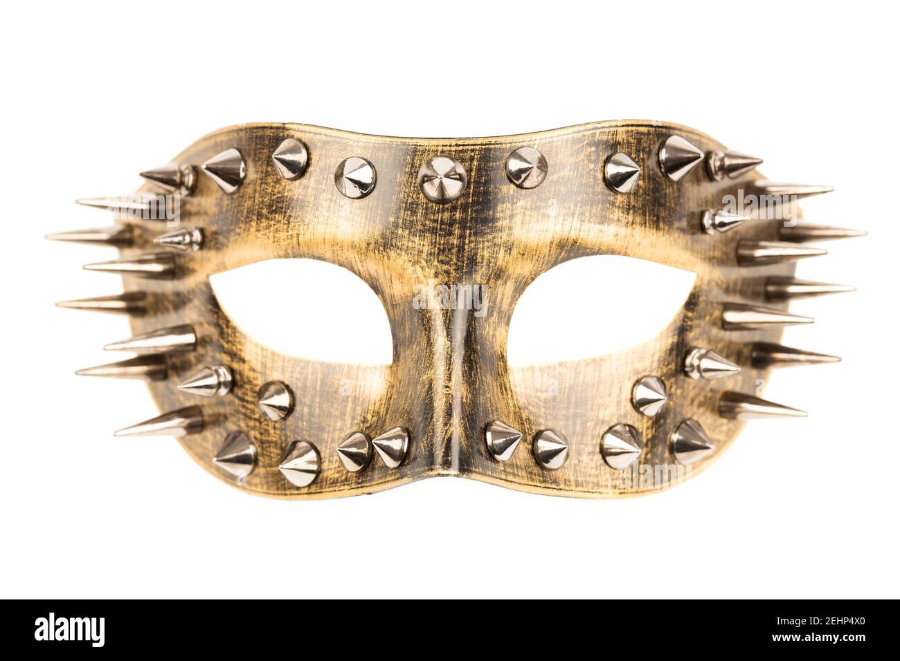 Carnival mask with spikes isolated on a white background Stock Photo ...