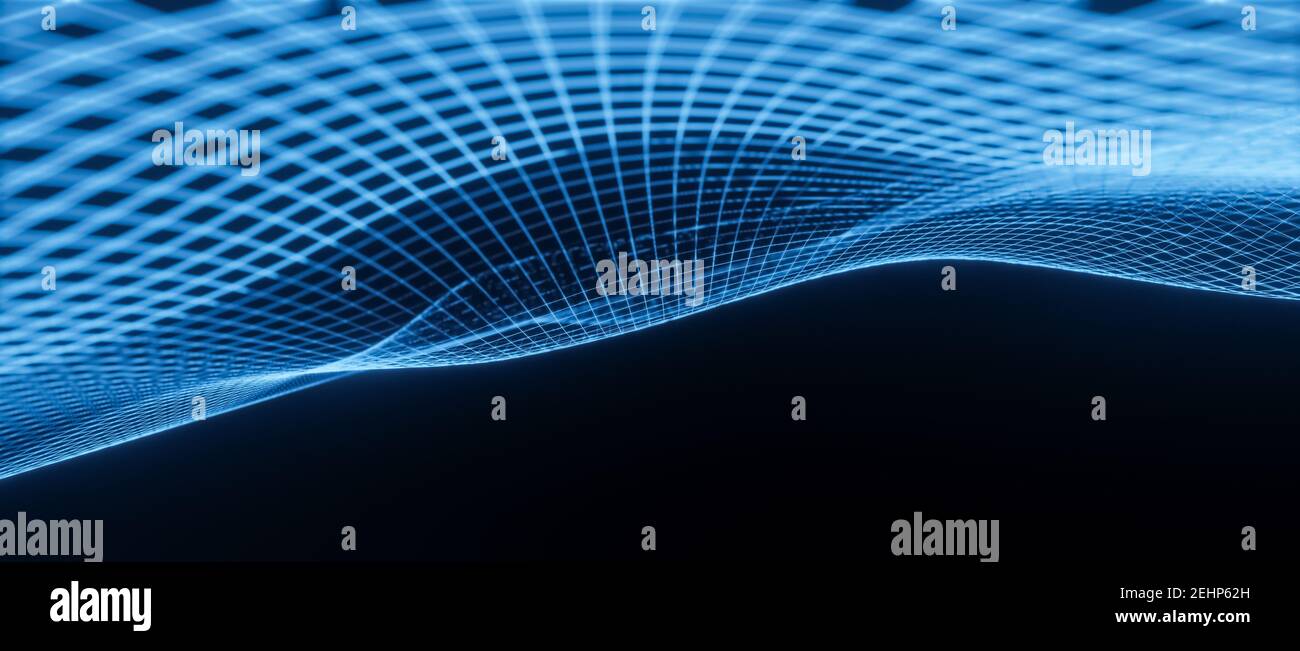 Elegant Fragile 3d Wireframe Structure Modern Abstract Virtual Grid Background Audio