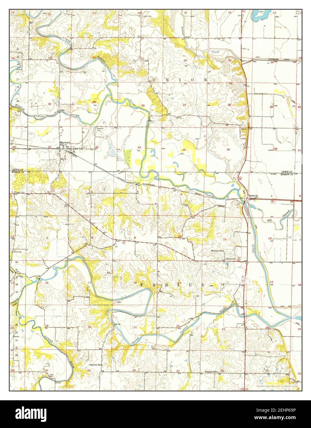 Map of maywood hi-res stock photography and images - Alamy