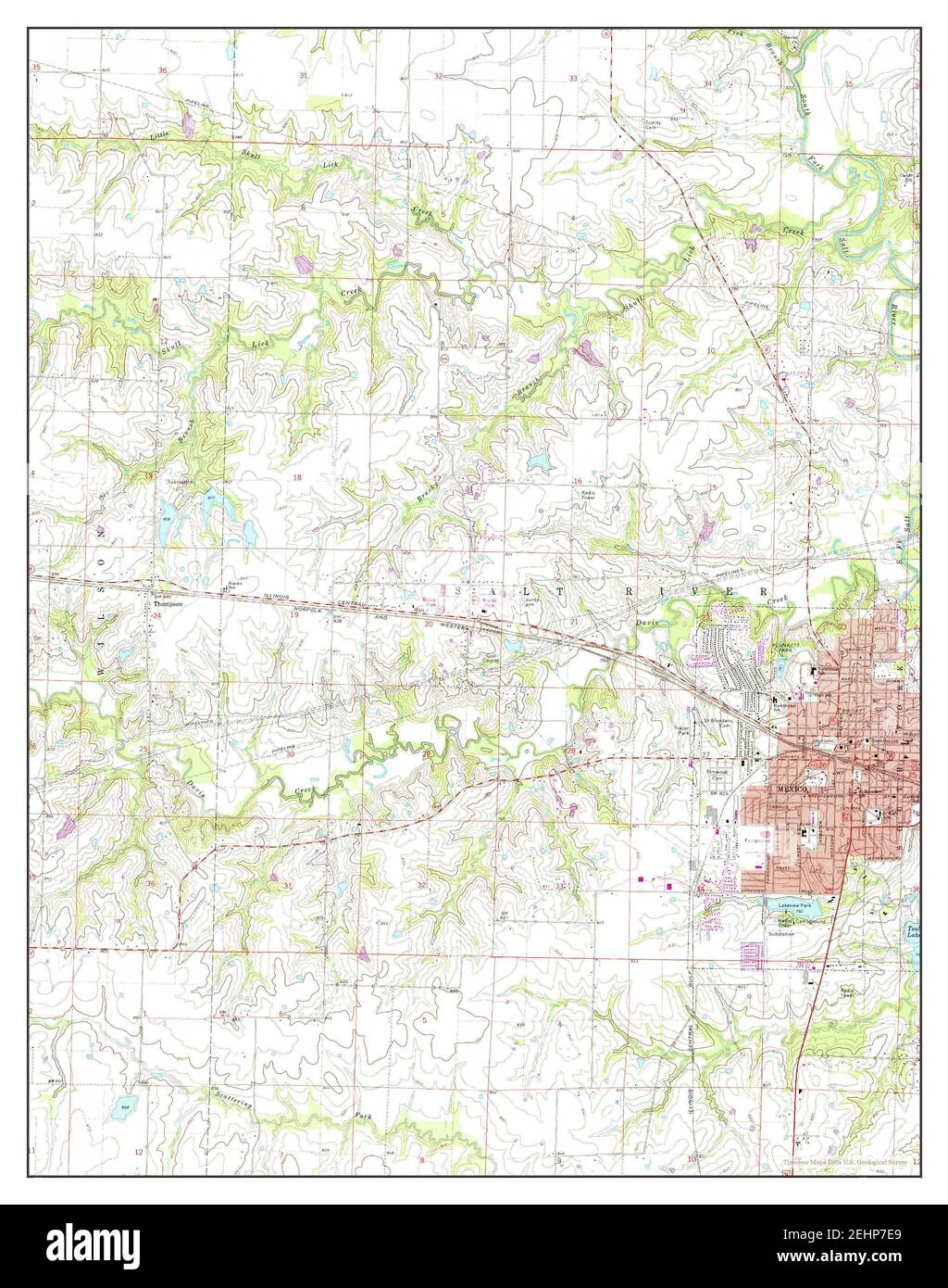 Mexico missouri map Cut Out Stock Images & Pictures - Alamy