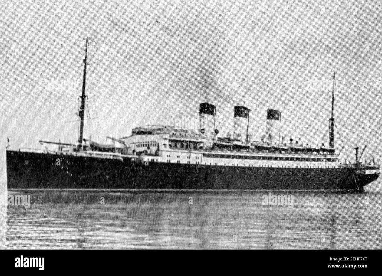Passagierdampfer ''Cap Trafalgar'' der Hamburg-Süd Frühjahr 1914 Stock ...