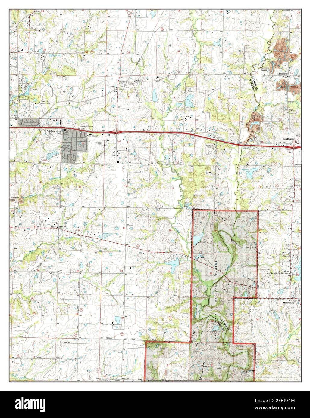 Map of millersburg hi-res stock photography and images - Alamy