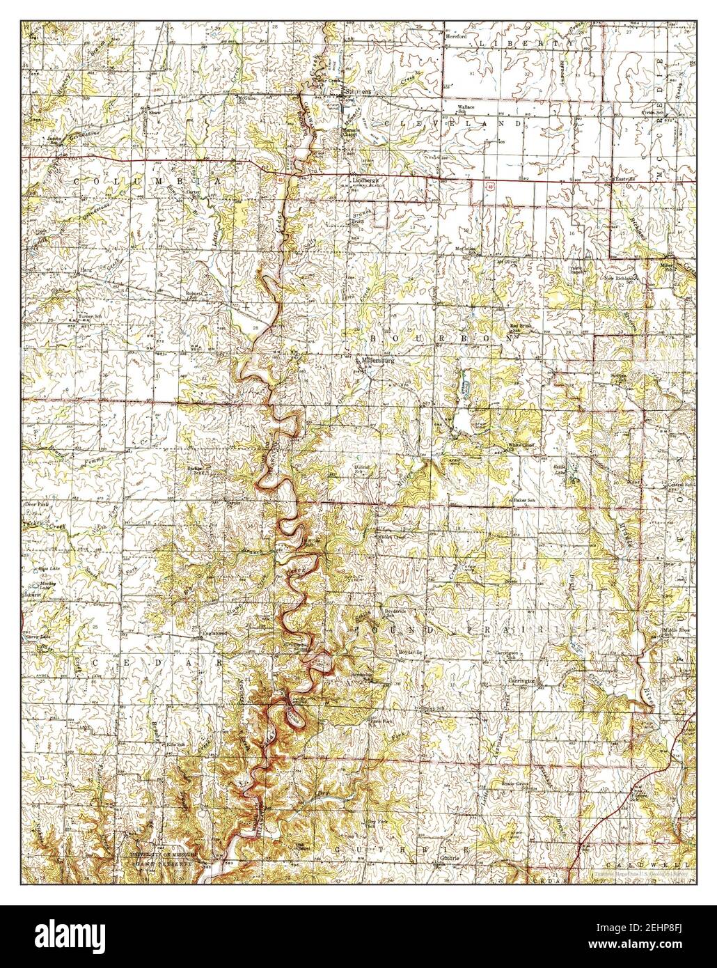 Map of millersburg Cut Out Stock Images & Pictures - Alamy