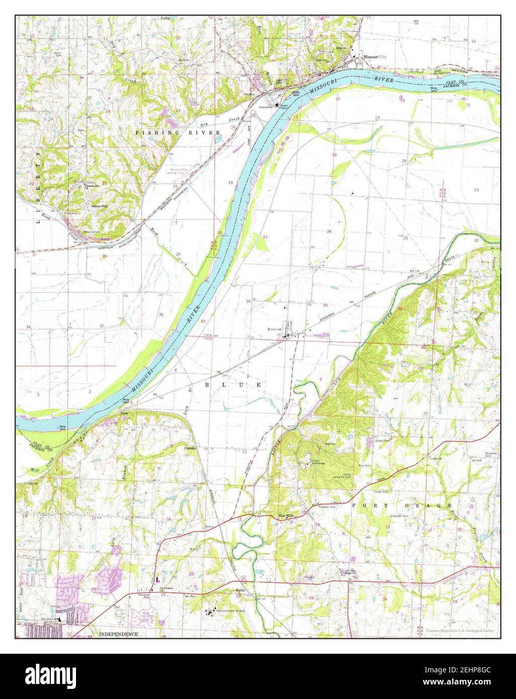 Missouri City, Missouri, map 1965, 1:24000, United States of America by ...
