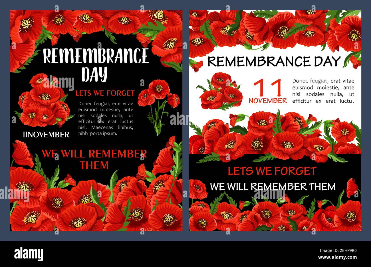 Poppy wreath at military memorial Stock Vector Images - Alamy