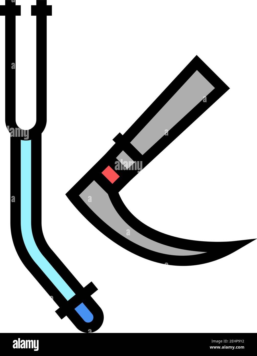 tracheal intubation tools color icon vector illustration Stock Vector ...