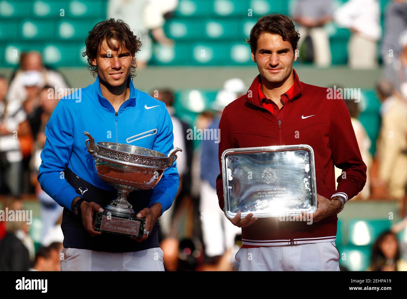 Roger federer french open trophy hi-res stock photography and images ...
