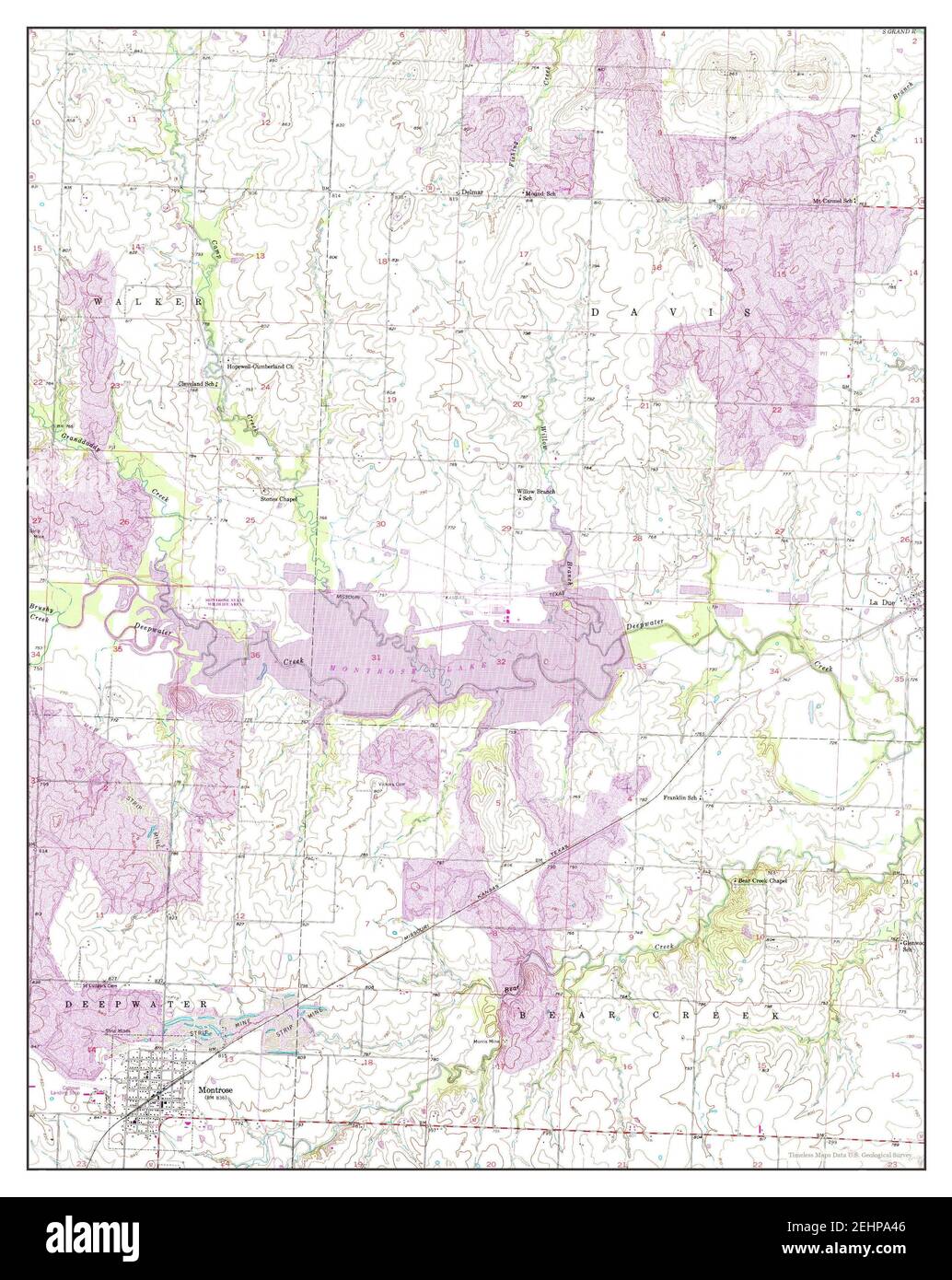 Map of montrose missouri hi-res stock photography and images - Alamy