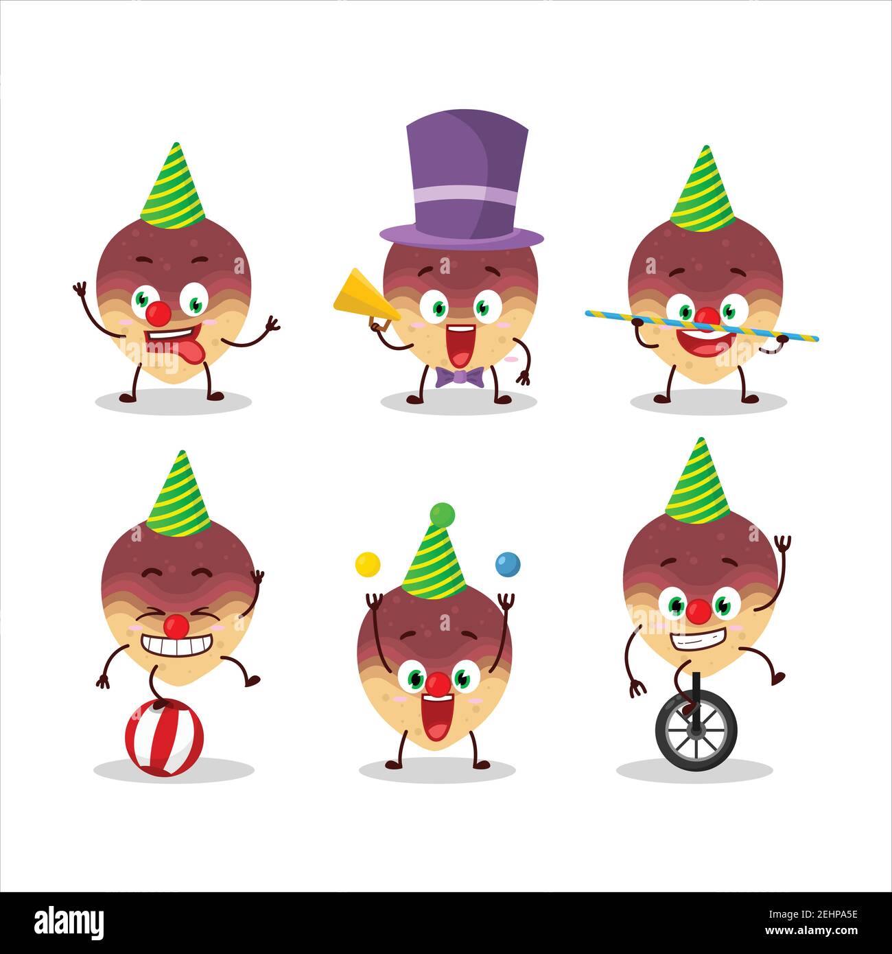 Cartoon character of swede with various circus shows. Vector ...