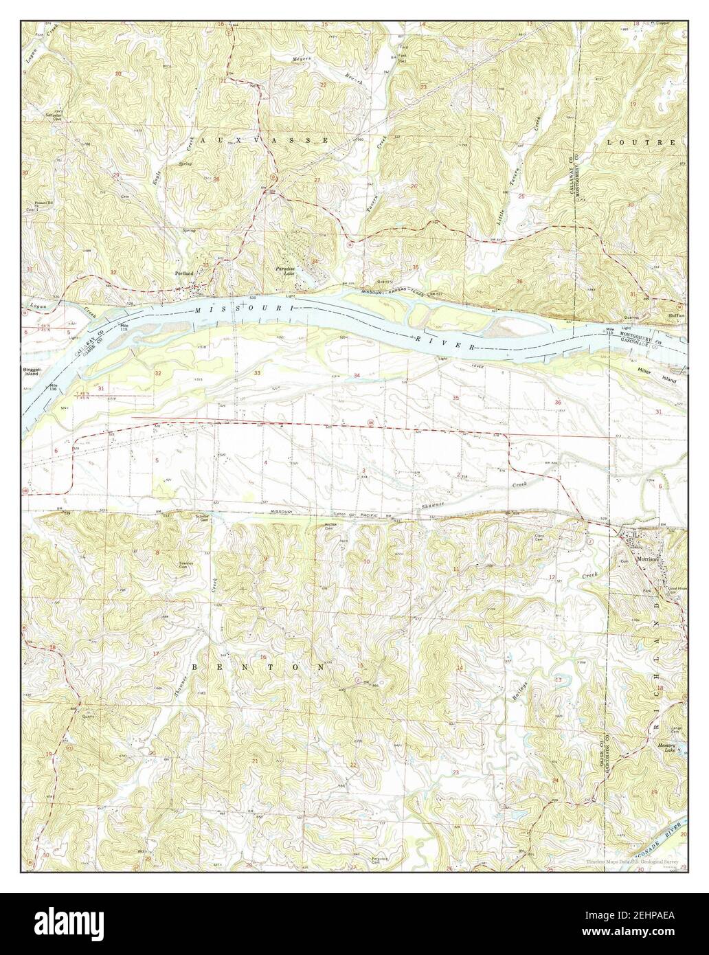 Morrison, Missouri, map 1974, 1:24000, United States of America by ...