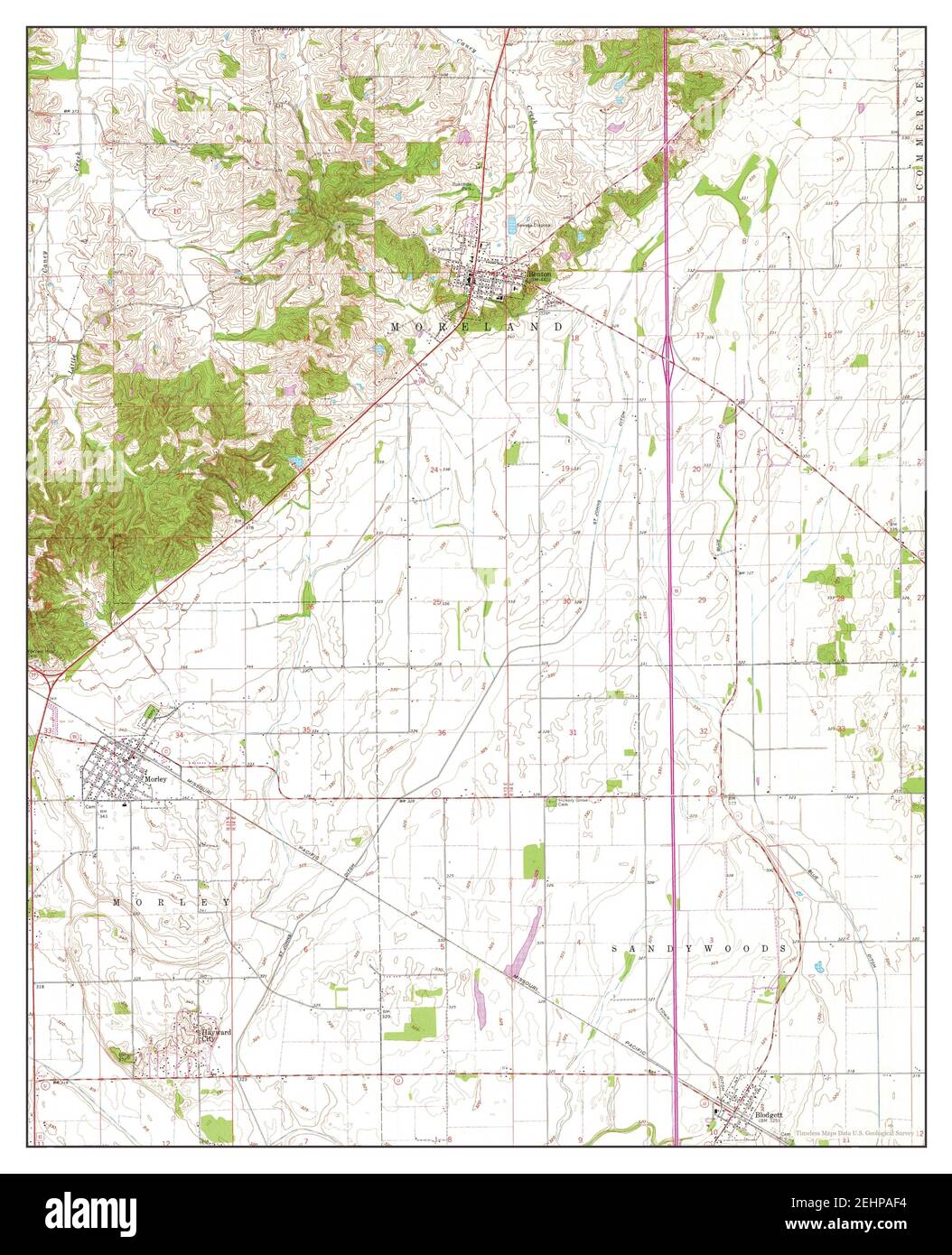 Morley, Missouri, map 1963, 1:24000, United States of America by ...