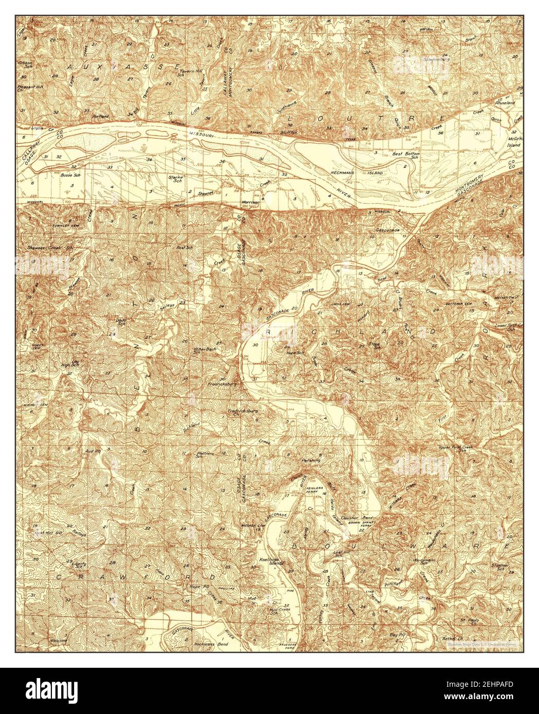 Morrison, Missouri, map 1935, 1:48000, United States of America by ...
