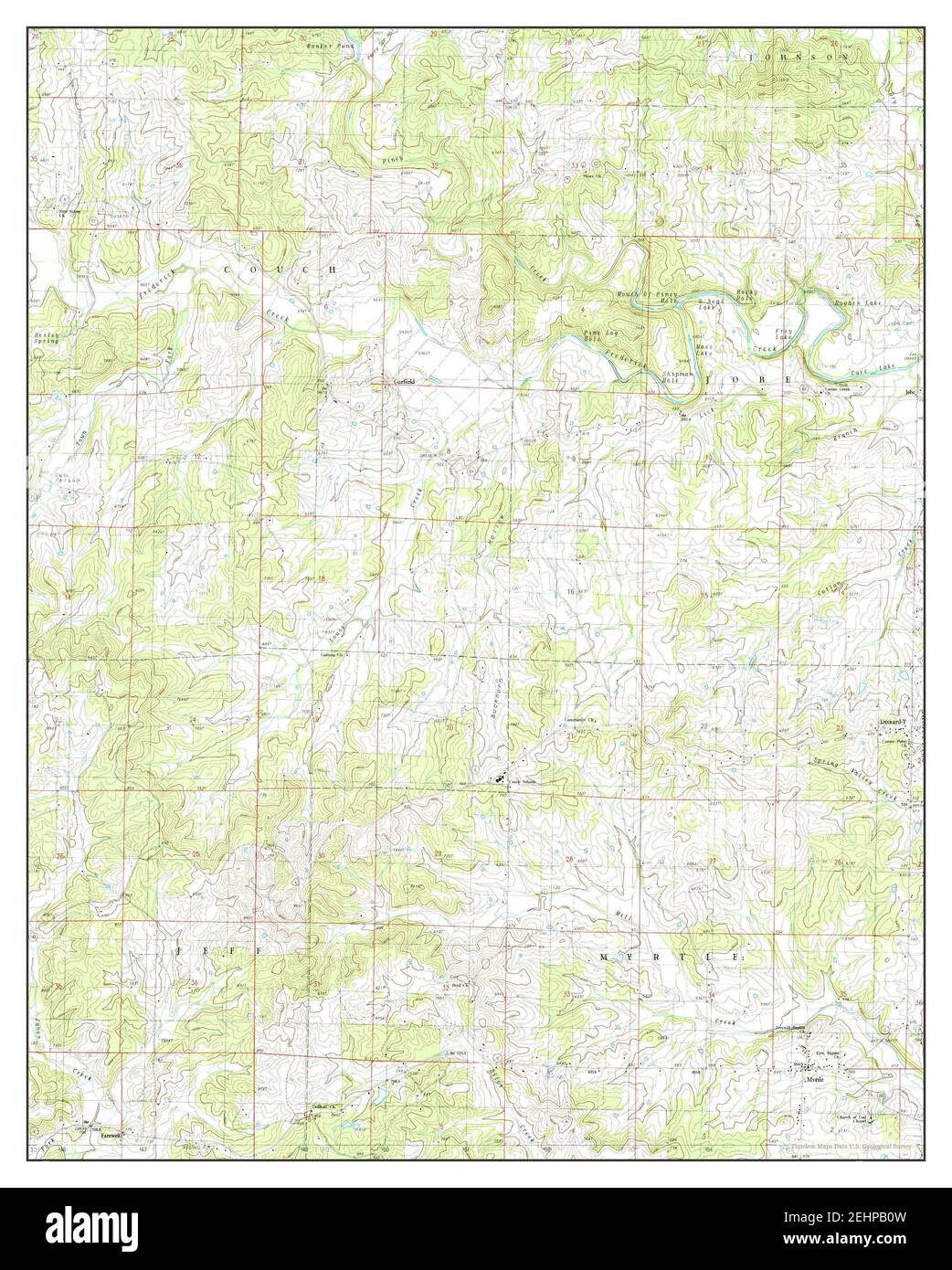 Myrtle, Missouri, map 1984, 1:24000, United States of America by ...