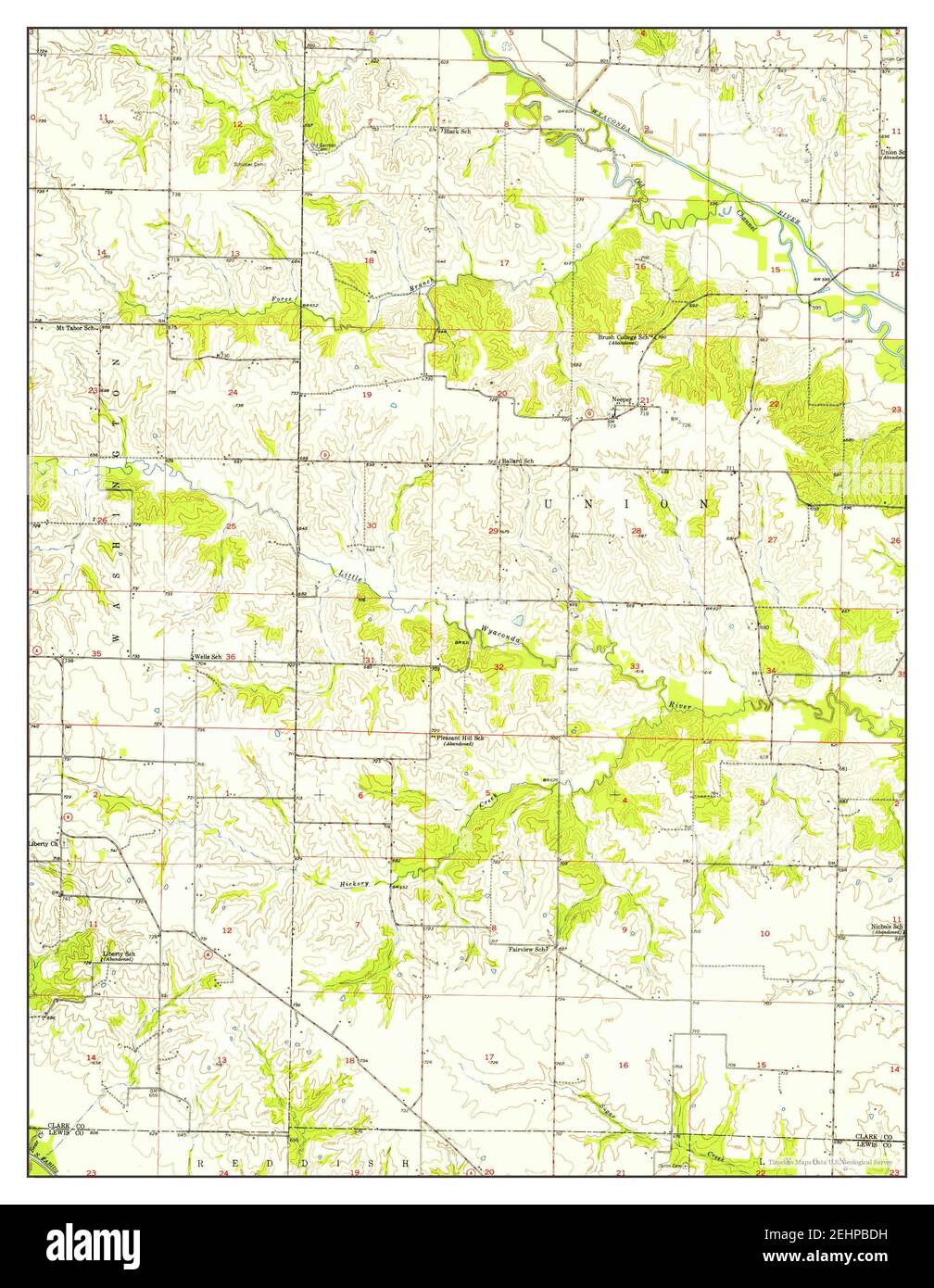 1950 road map hi-res stock photography and images - Alamy