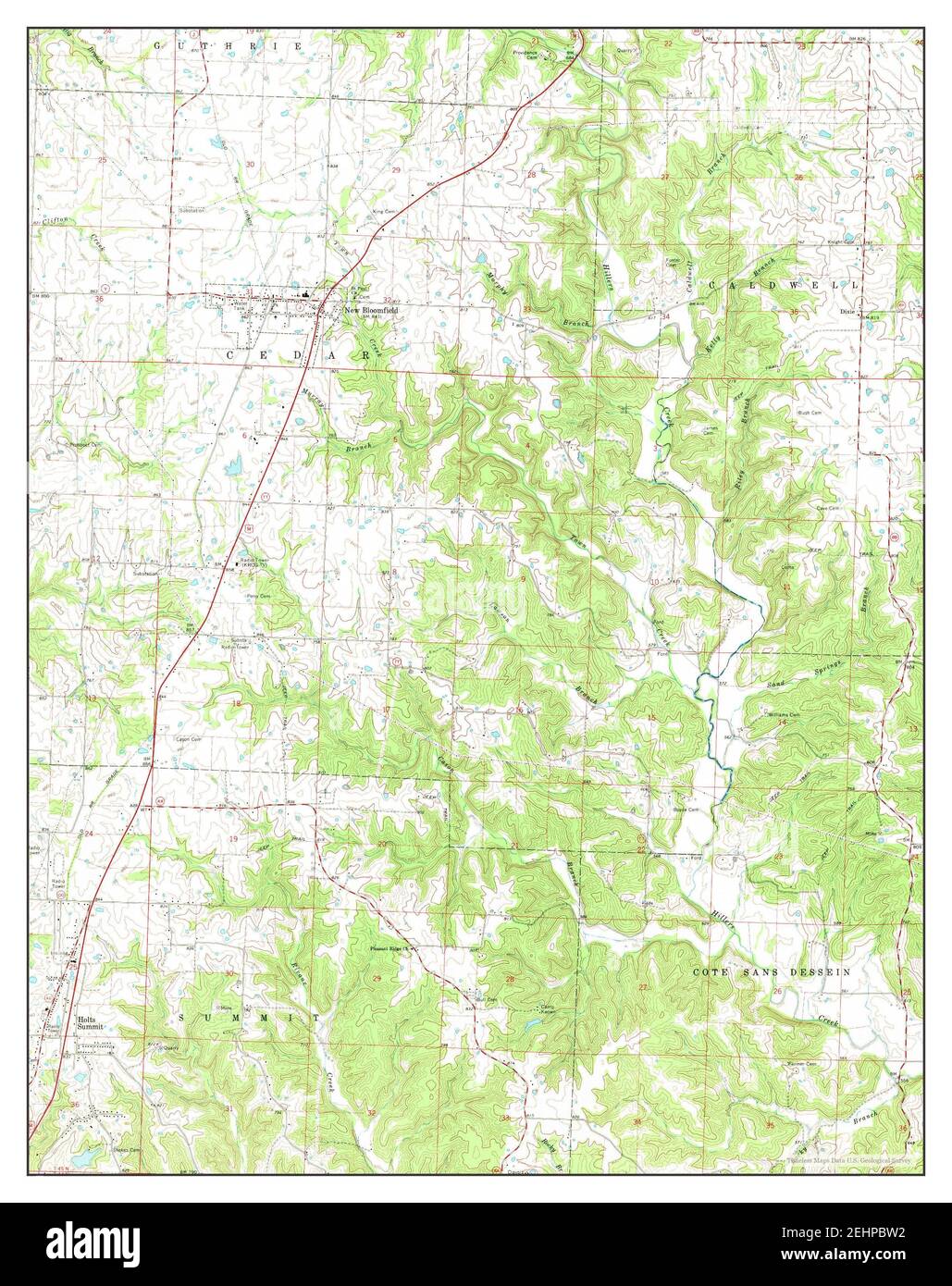 Map of new bloomfield hi-res stock photography and images - Alamy
