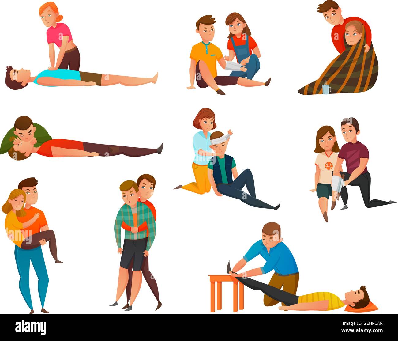 Educative cardiac arrest assistance program and emergency first aid ...