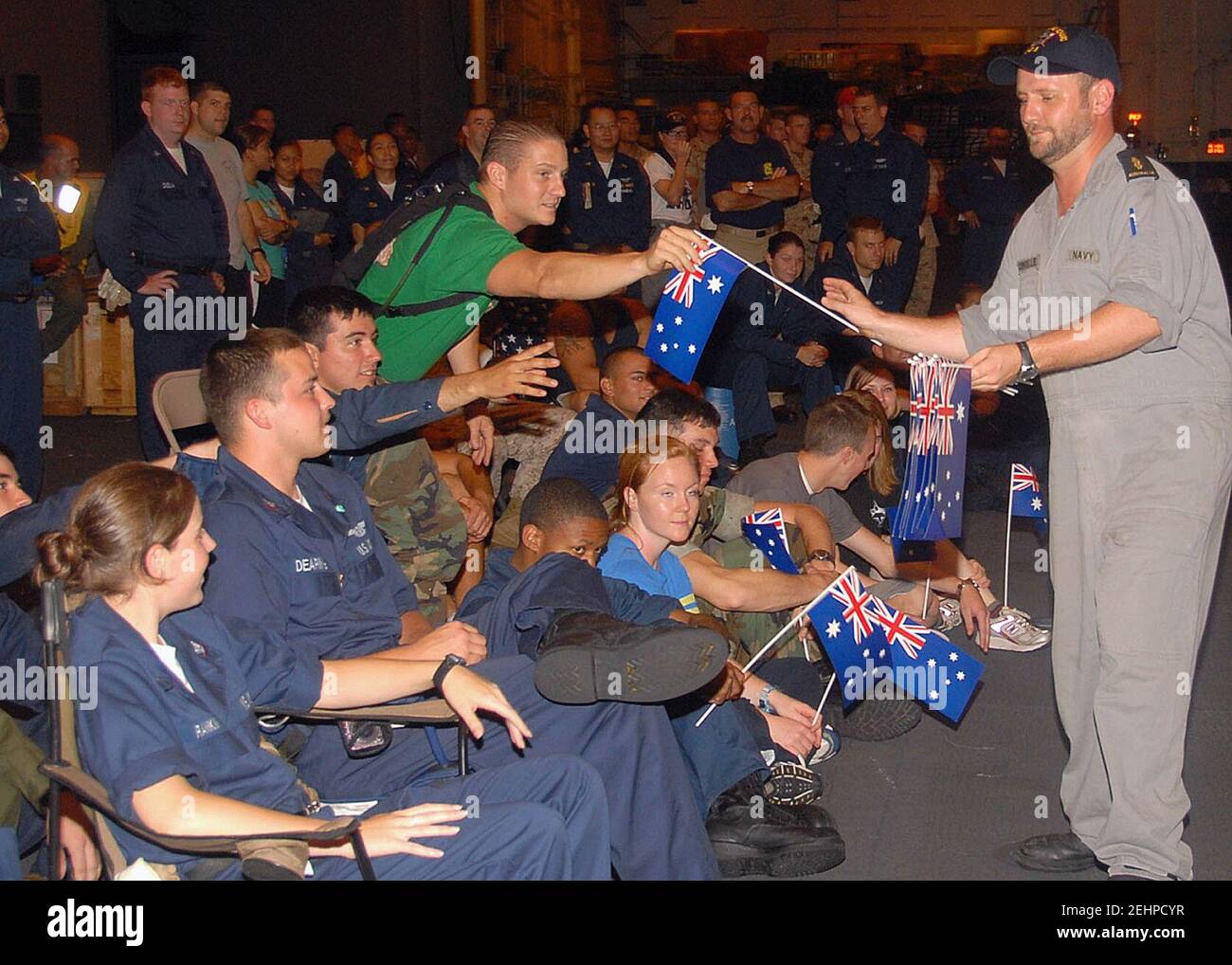 Passing out flags Stock Photo - Alamy