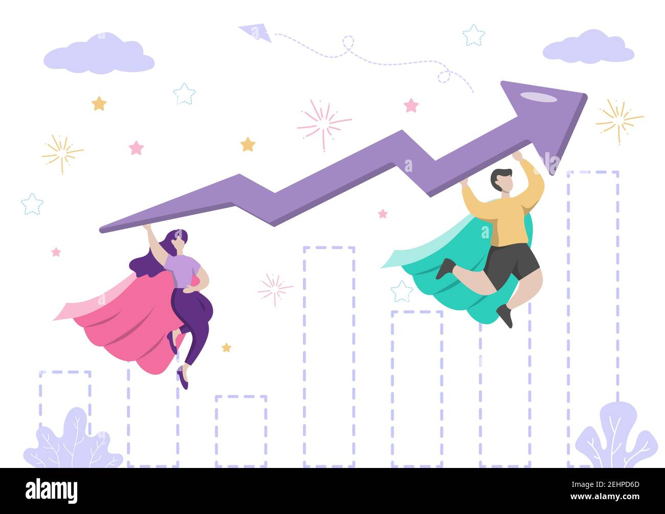 Startup Flat Illustration of business Development process, Innovation ...