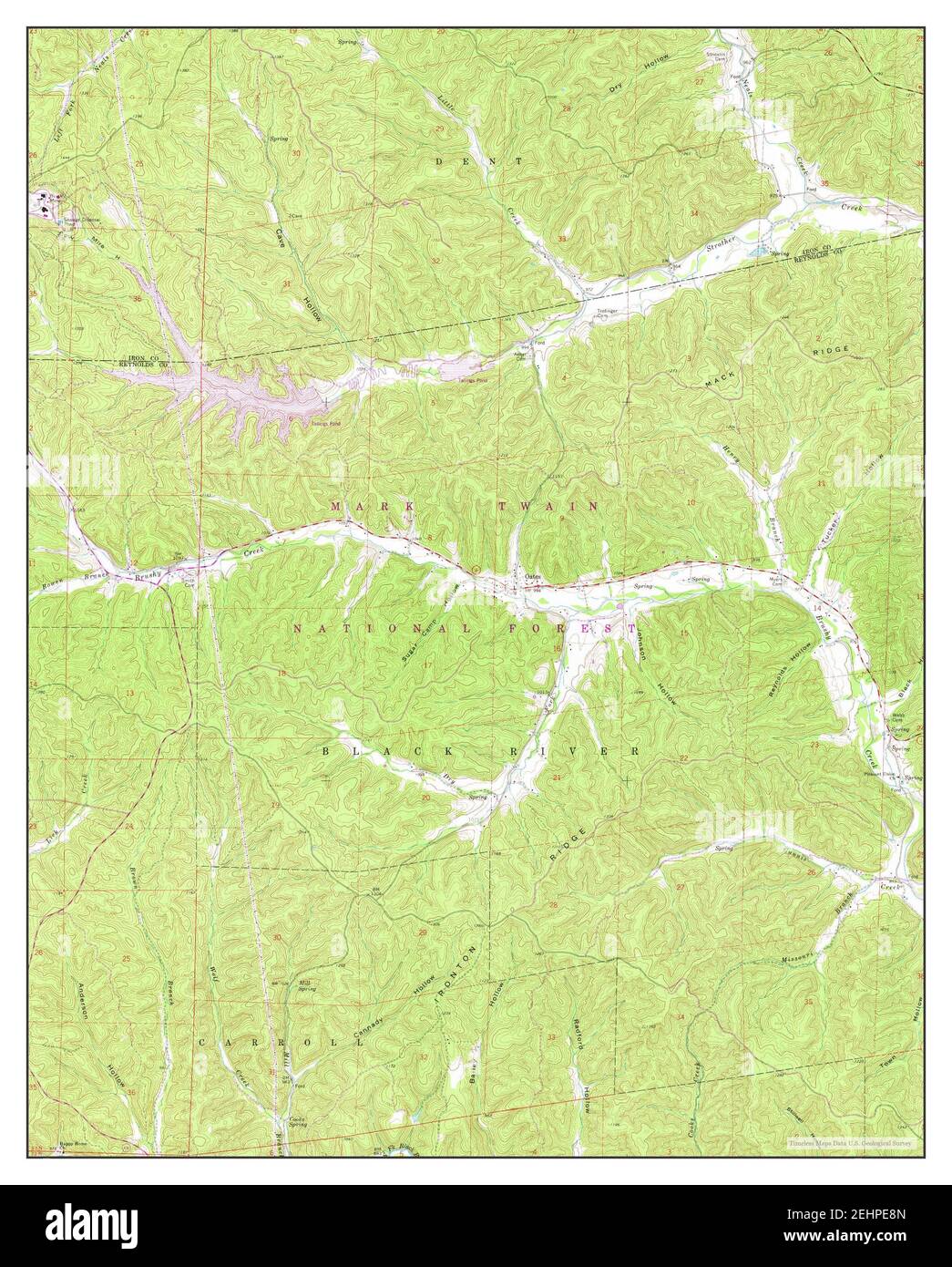 Oates, Missouri, map 1967, 1:24000, United States of America by ...