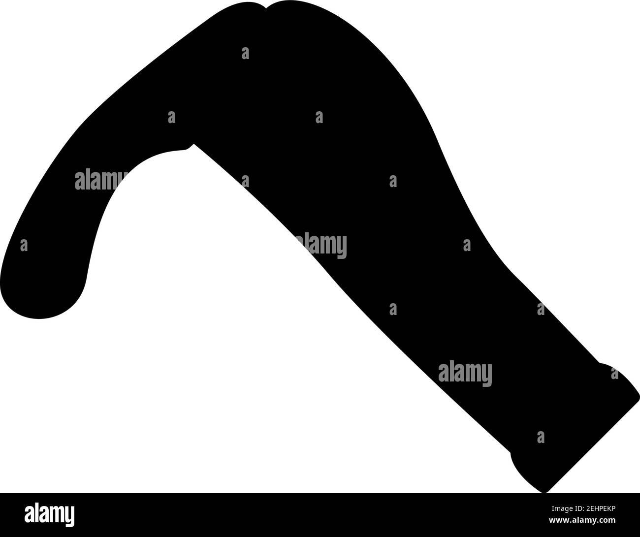 Bike Grips Icon. Black Glyph Design. Vector Illustration Stock Vector ...