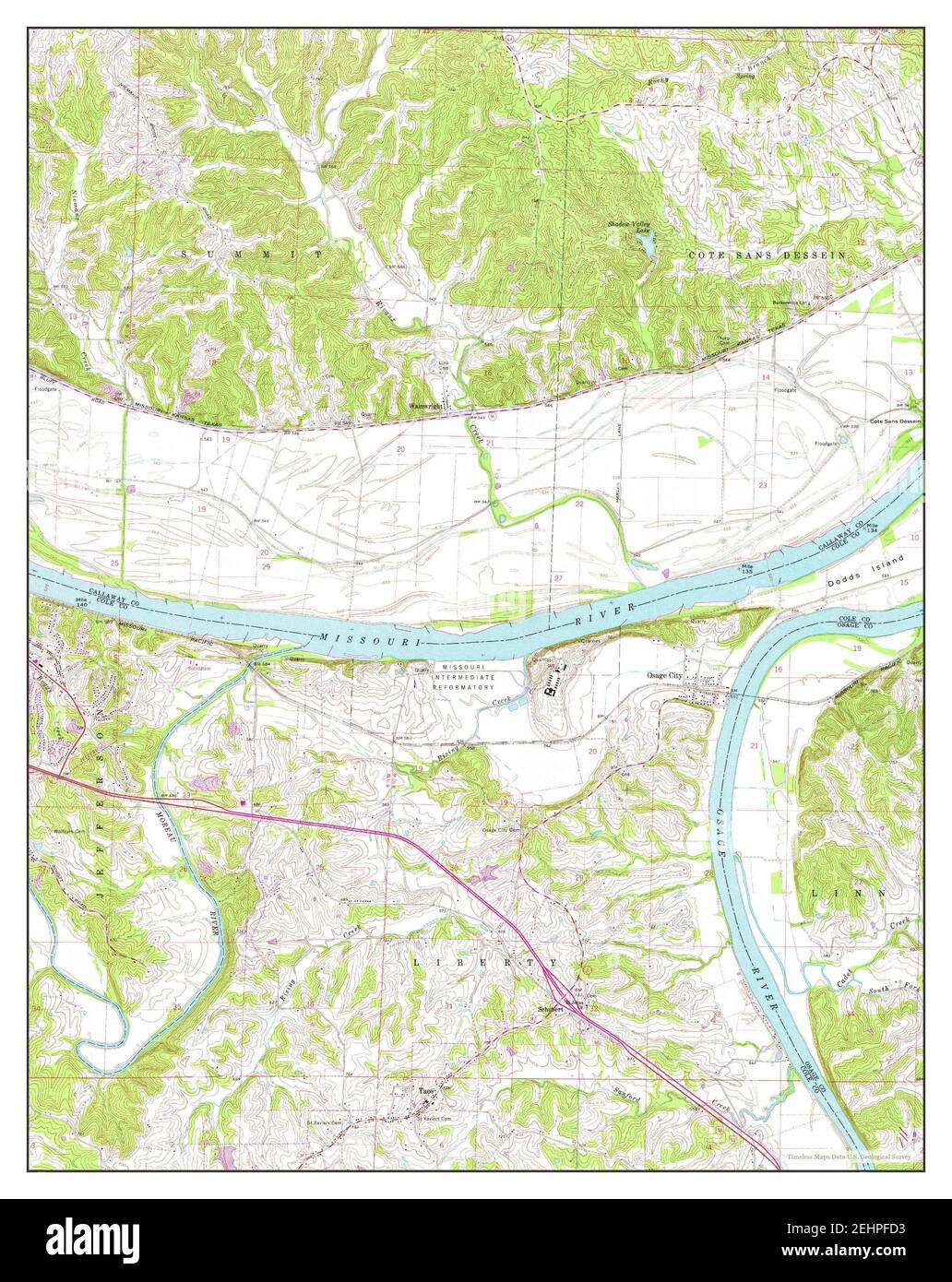 Osage map Cut Out Stock Images & Pictures - Alamy