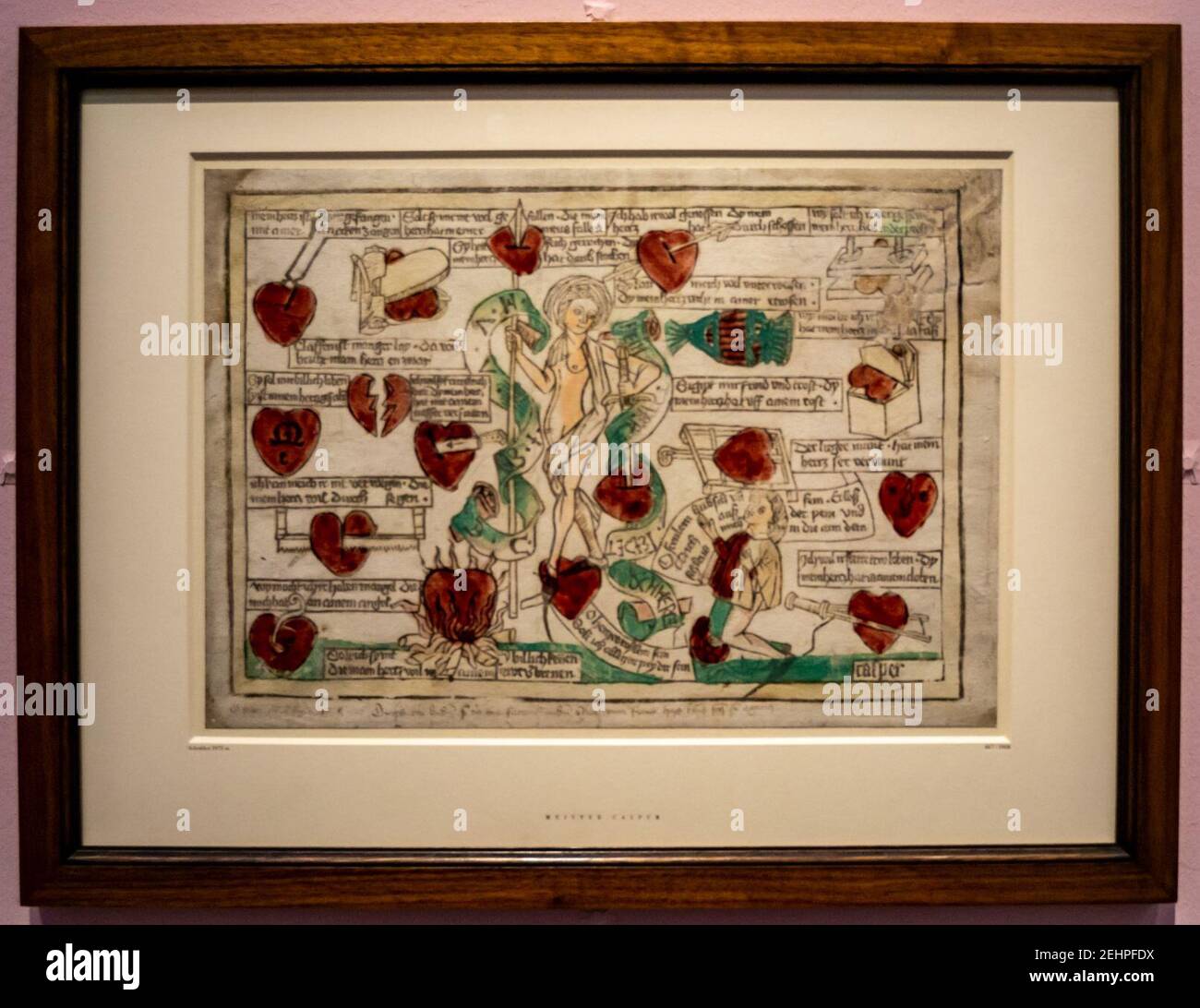 Passion Leidenschaft-Meister Caspar-Frau Venus und der Verliebte DSC7435 Stock Photo - Alamy