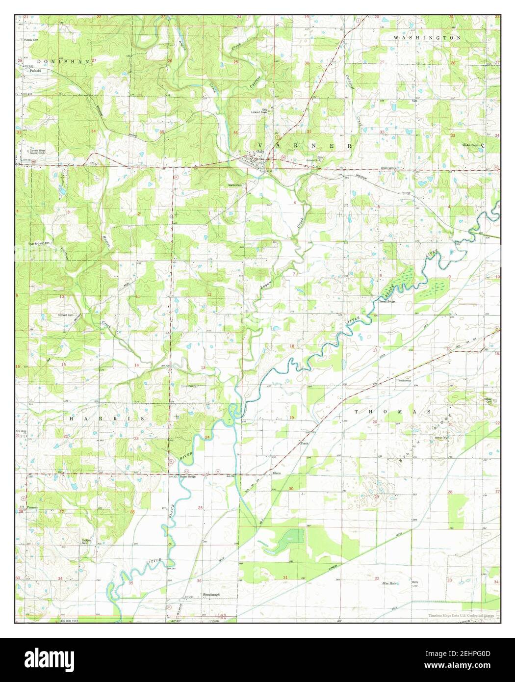 Oxly, Missouri, map 1979, 1:24000, United States of America by Timeless ...