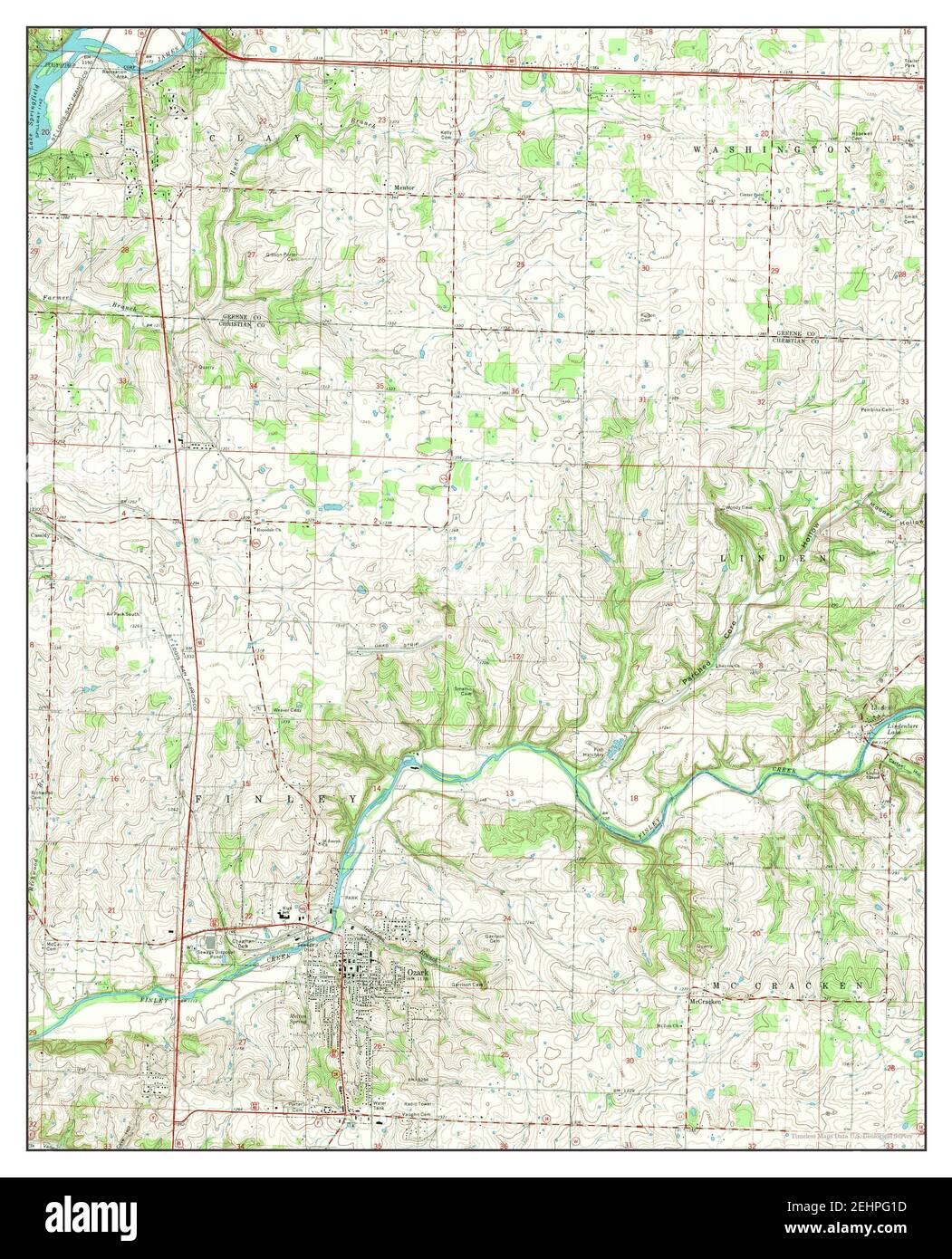 Ozark, Missouri, map 1970, 1:24000, United States of America by ...