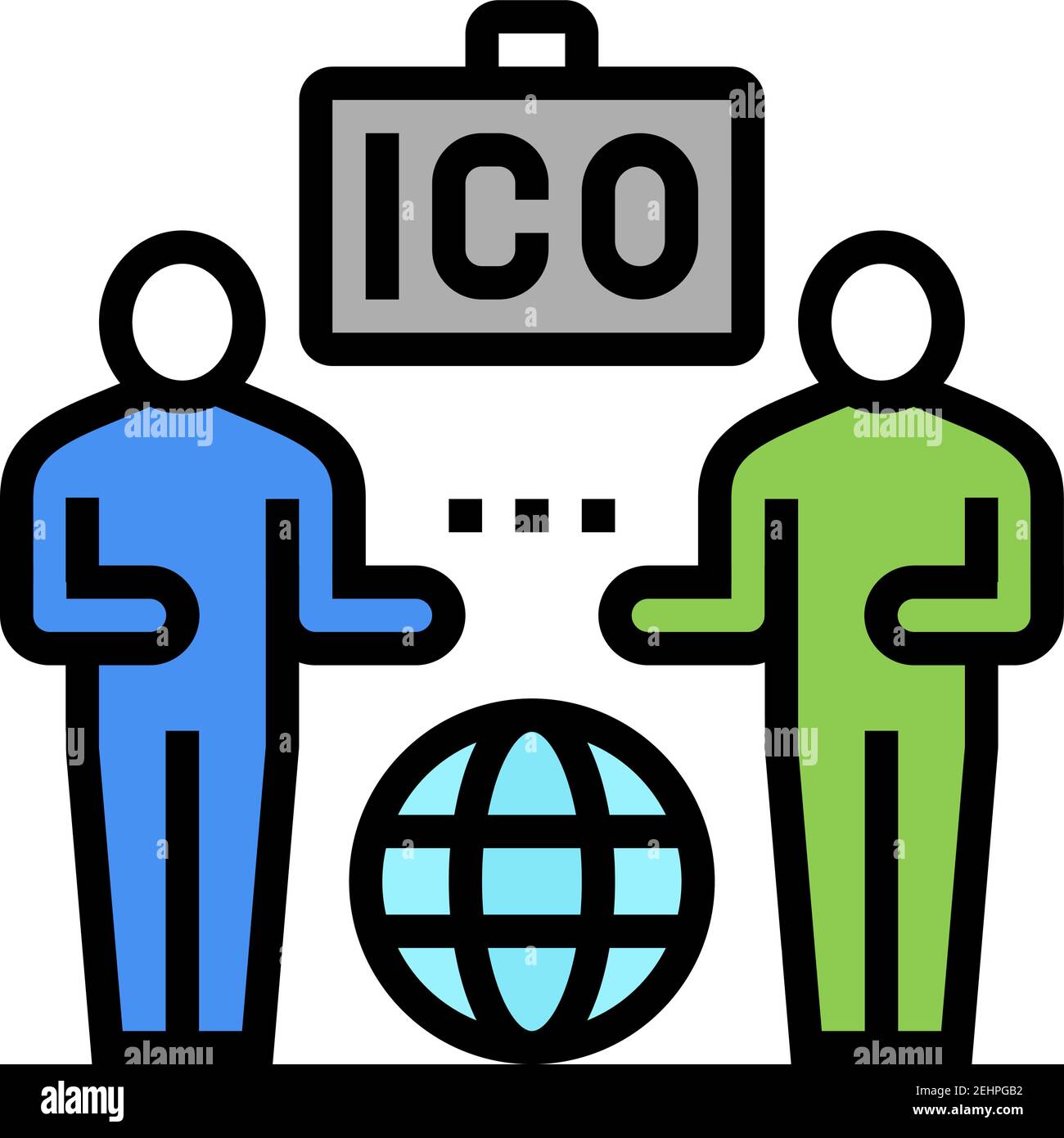 investors ico color icon vector illustration Stock Vector Image & Art ...