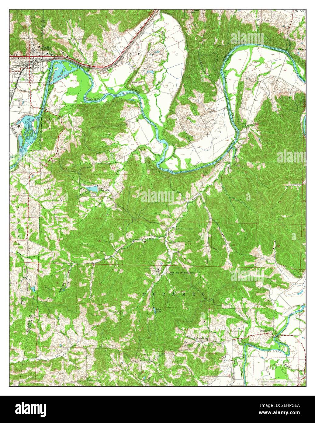 Pacific, Missouri, map 1954, 1:24000, United States of America by ...