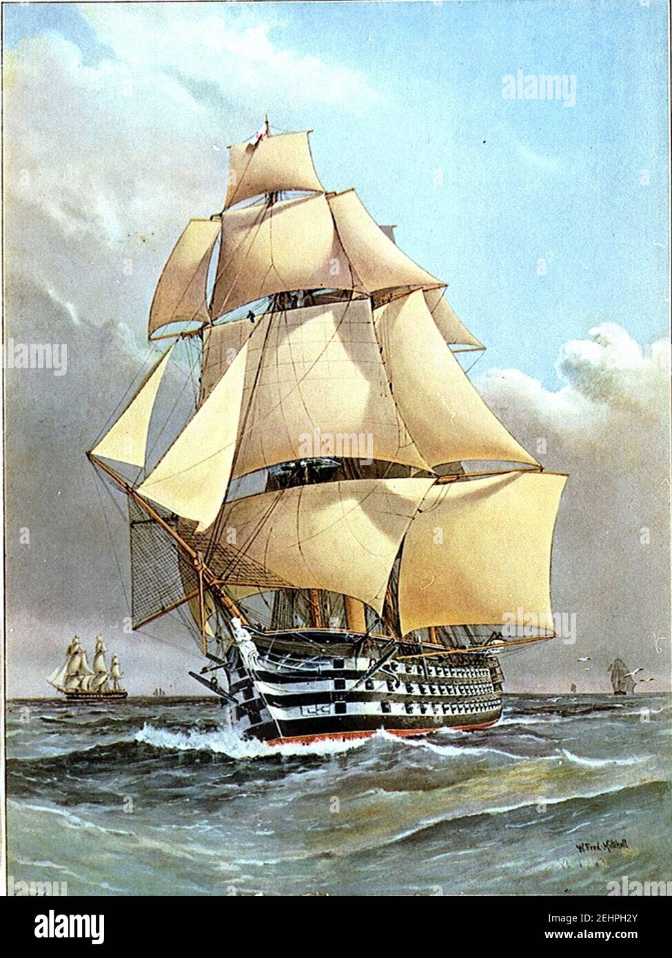 Past - 1859 Her Majesty's Ship Victoria on her last voyage (from the ...
