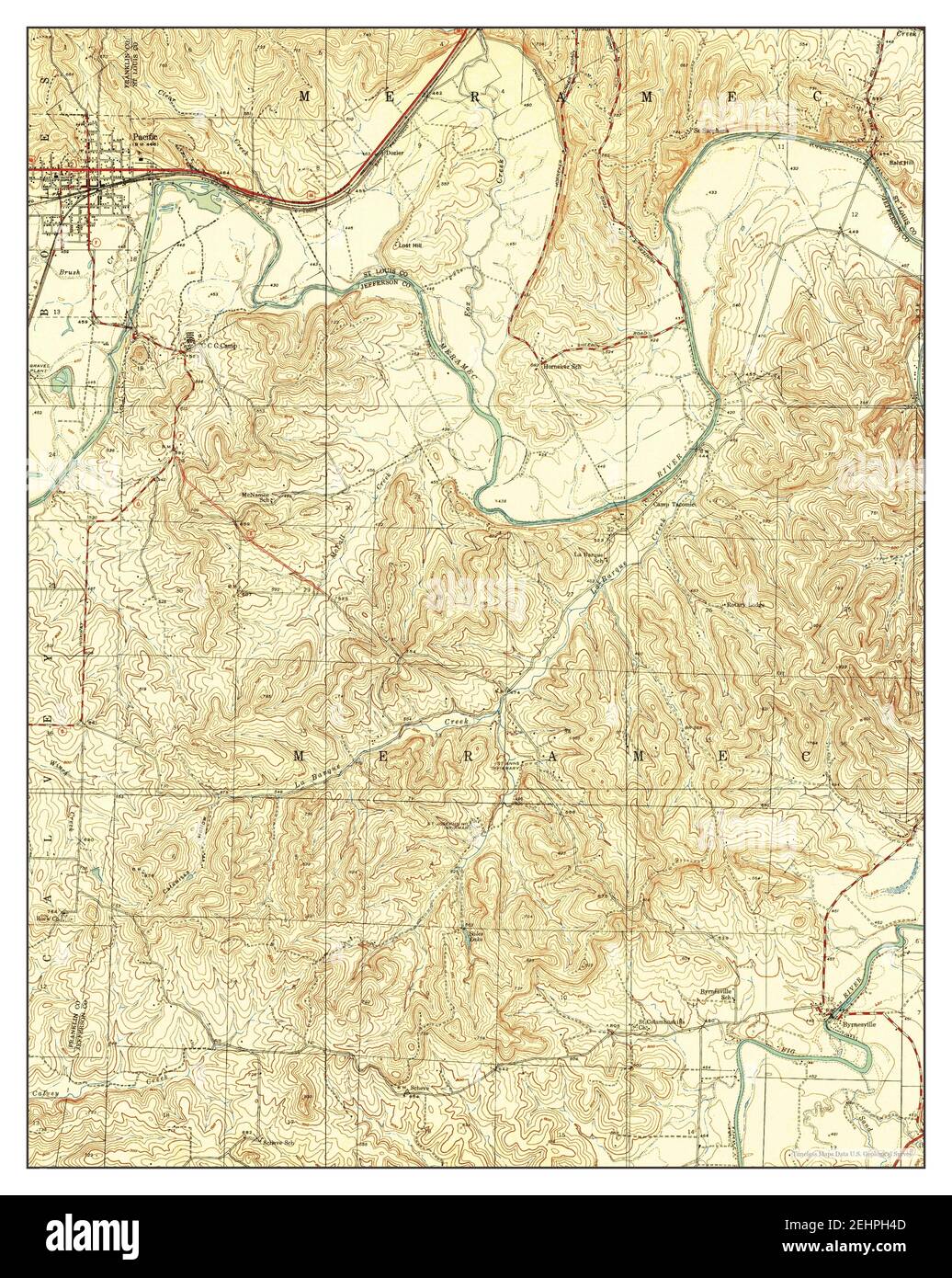 Old pacific map Cut Out Stock Images & Pictures - Alamy