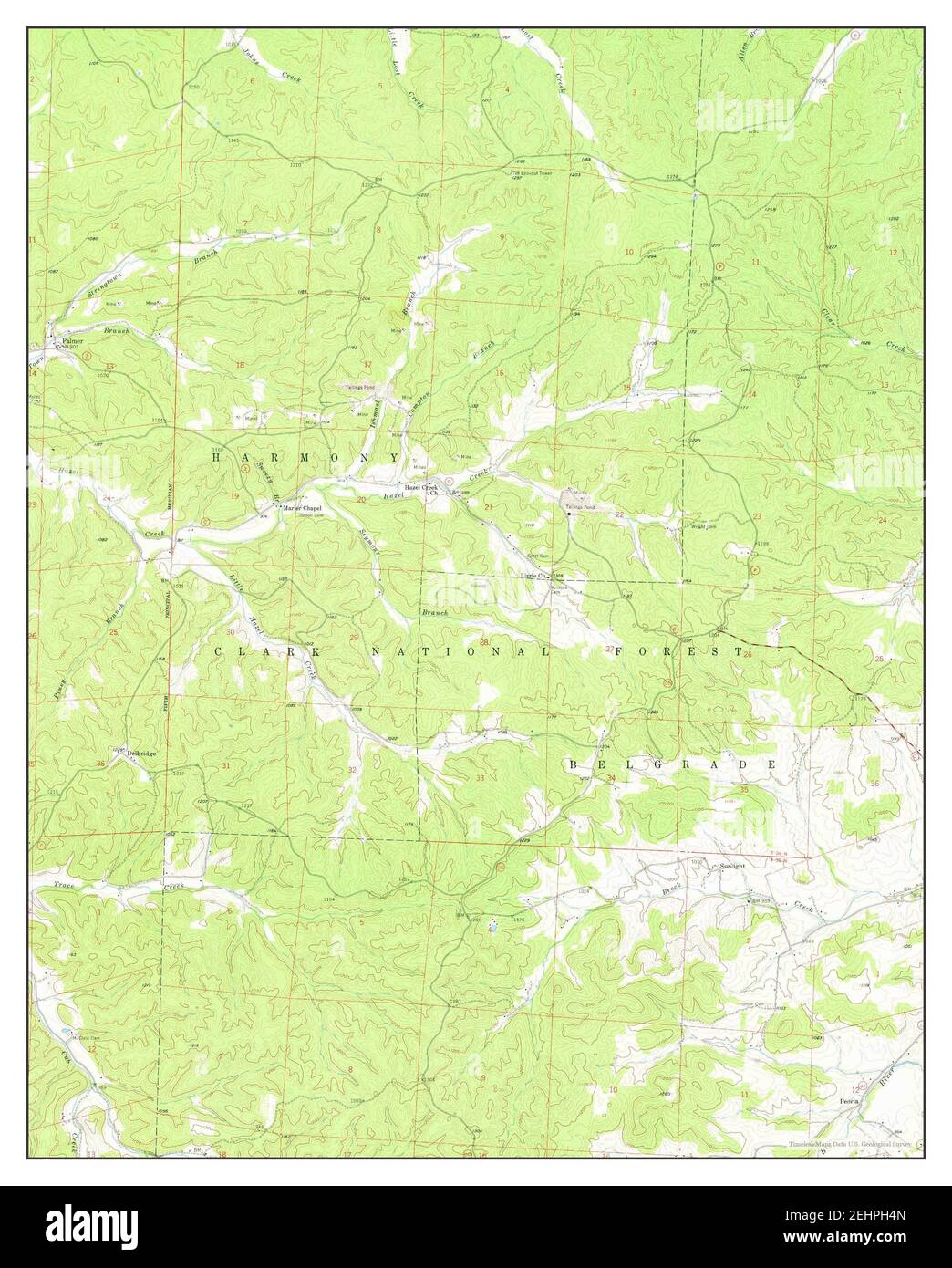 Palmer, Missouri, map 1958, 1:24000, United States of America by ...