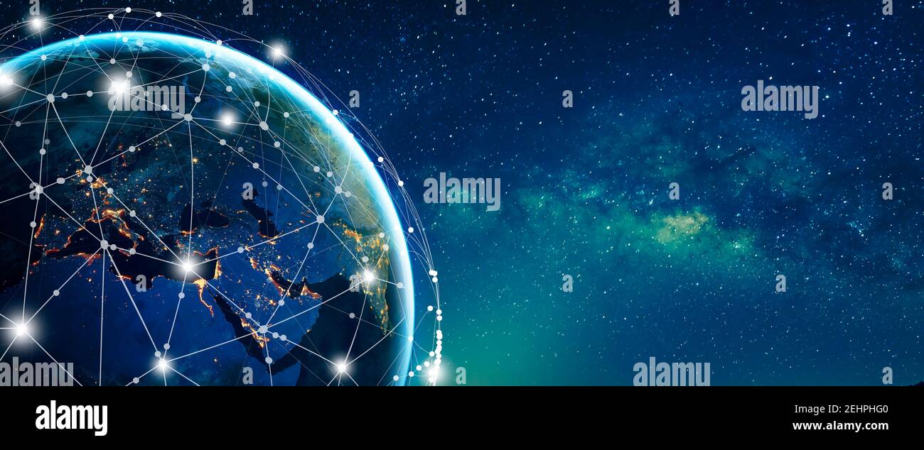 Global Social Network and Business Connection Concept. Future of the ...