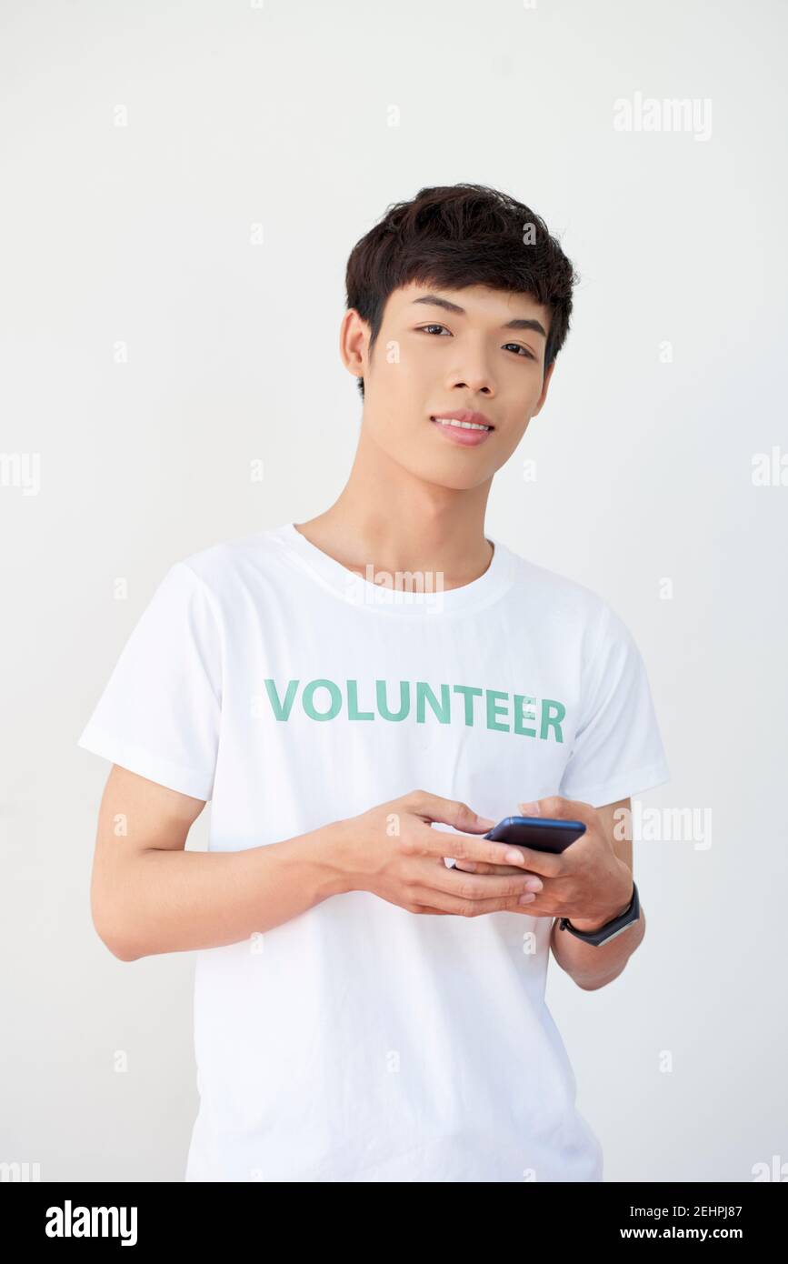 Man joining volunteer organization Stock Photo - Alamy