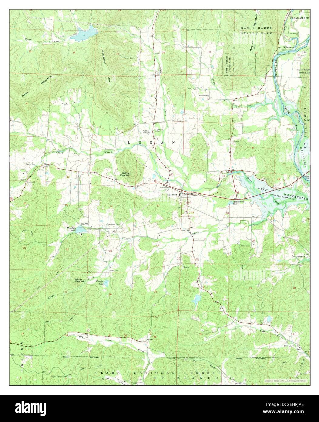 Patterson, Missouri, map 1968, 1:24000, United States of America by ...