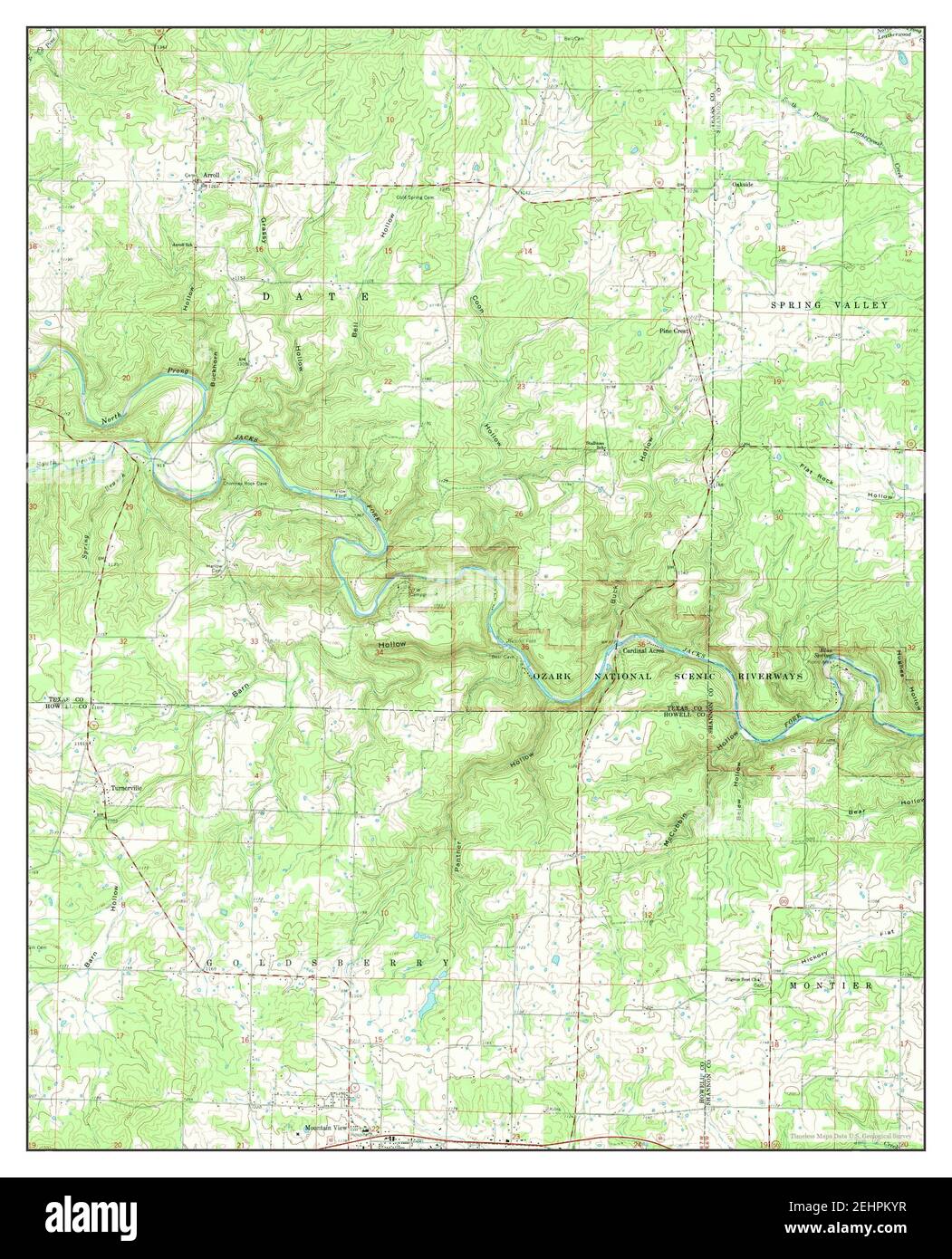 Pine Crest, Missouri, map 1968, 1:24000, United States of America by ...