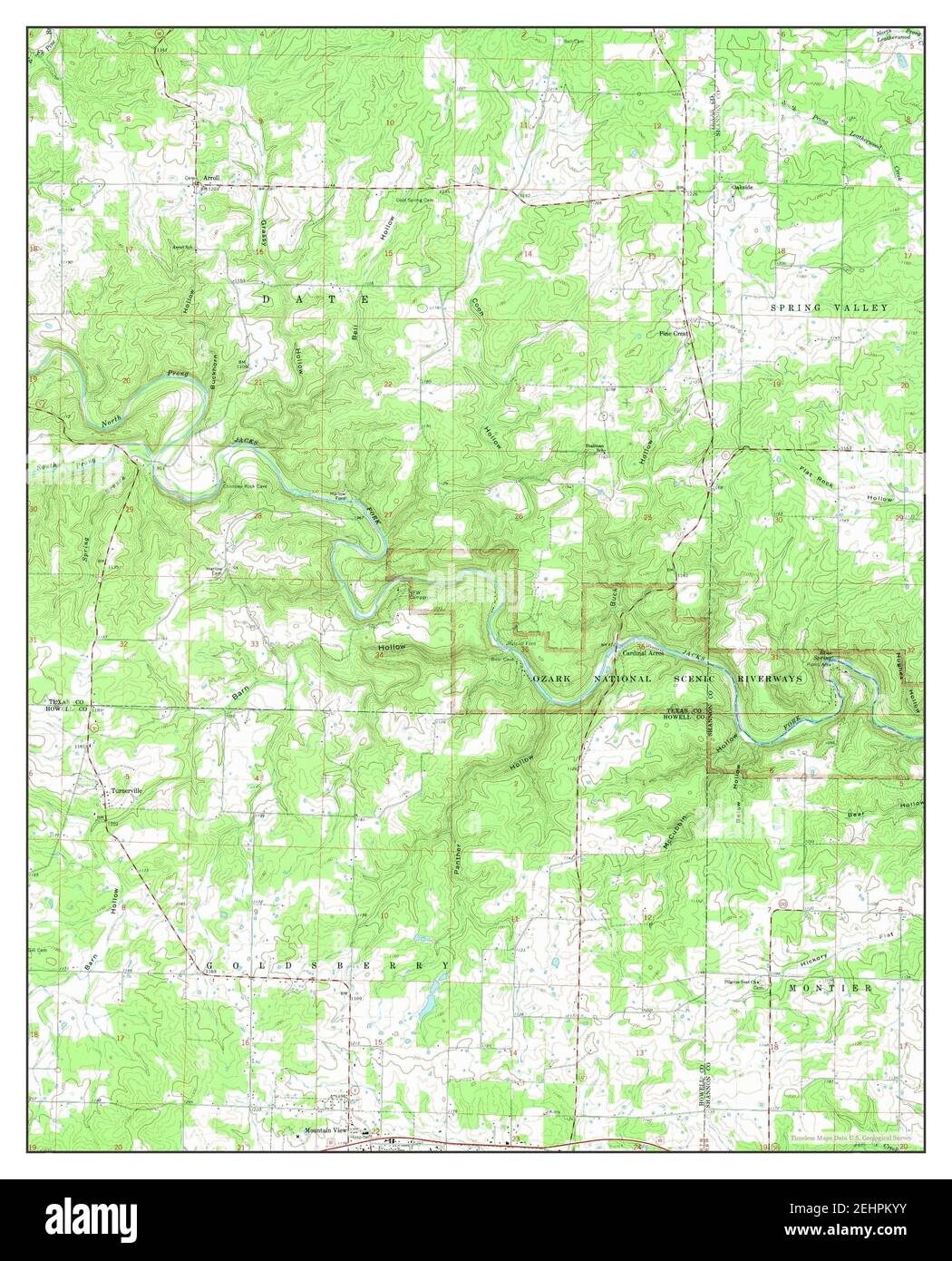 Pine Crest, Missouri, map 1968, 1:24000, United States of America by ...