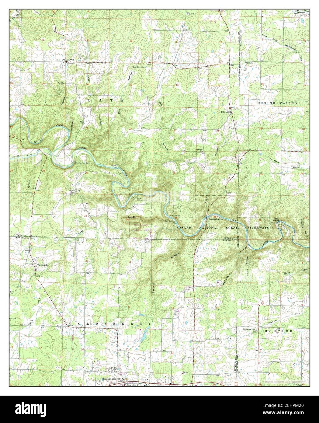 Pine Crest, Missouri, map 1968, 1:24000, United States of America by ...
