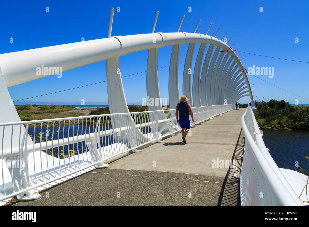 The unique architecture of Te Rewa Rewa Bridge, New Plymouth, New ...