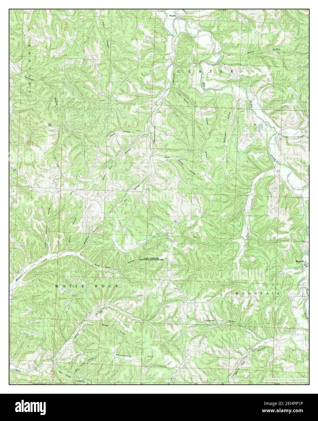 Powell, Missouri, map 1982, 1:24000, United States of America by ...