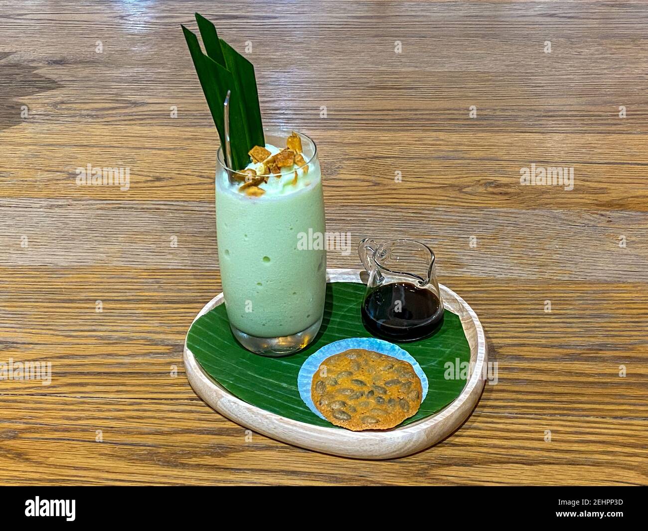 Coconut milk coffee served in Vietnamese coffee shop. High quality ...