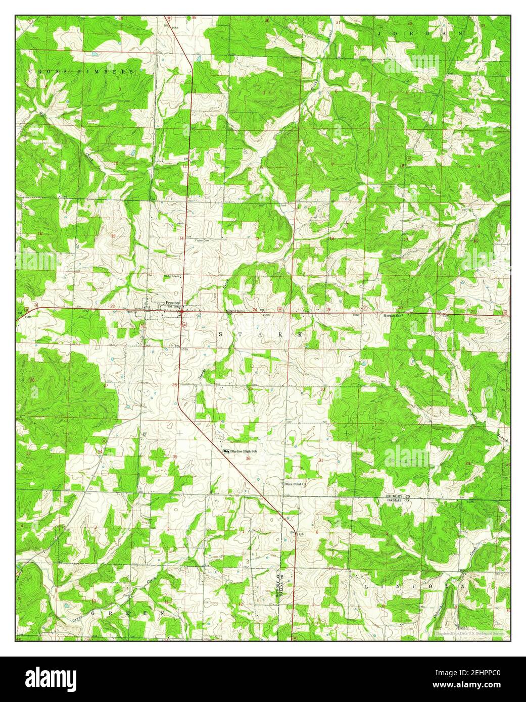 Map of preston missouri hi-res stock photography and images - Alamy